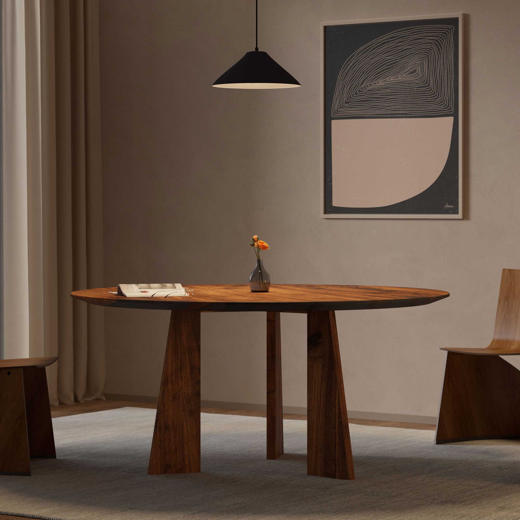 PYLON ROUND 桌子 By Vitamin Design