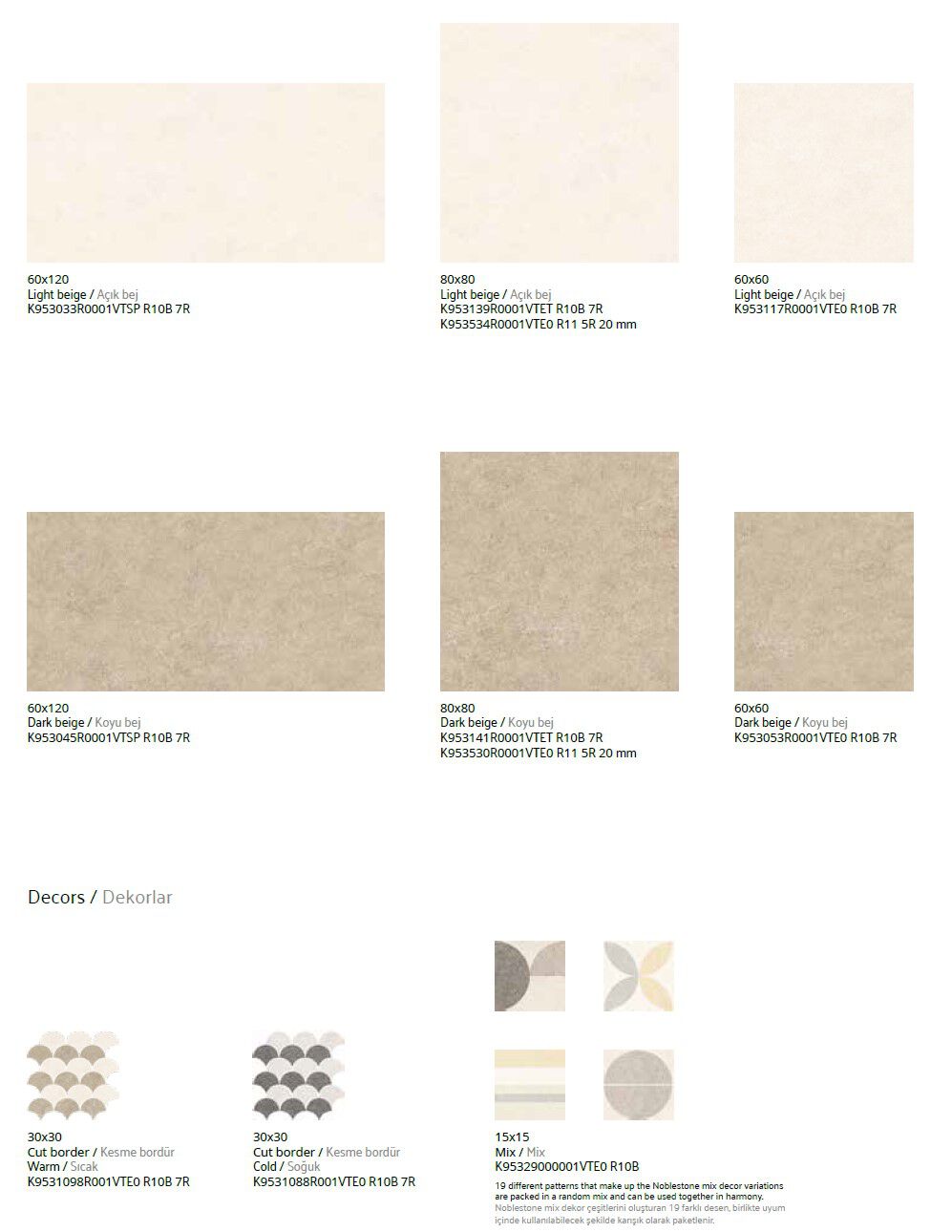 NOBLESTONE Wall tiles By VitrA Bathrooms