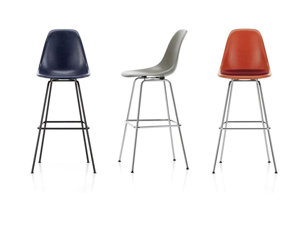 EAMES FIBERGLASS STOOL HIGH Stool By Vitra | design Charles & Ray Eames