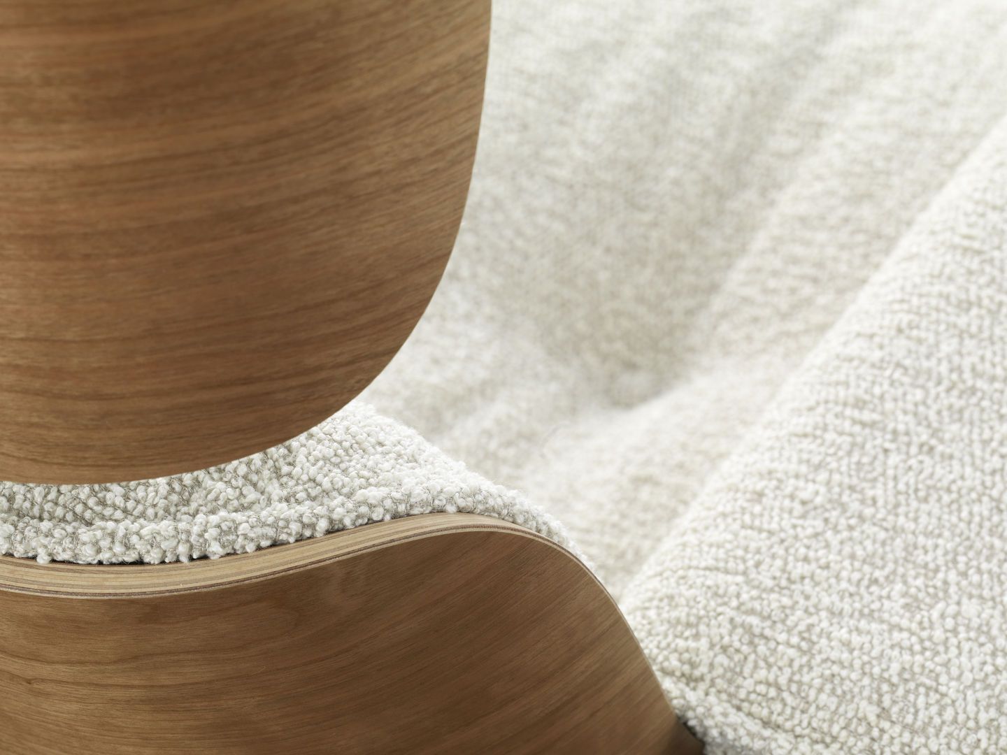 EAMES LOUNGE CHAIR NUBIA Swivel fabric armchair with armrests By Vitra ...