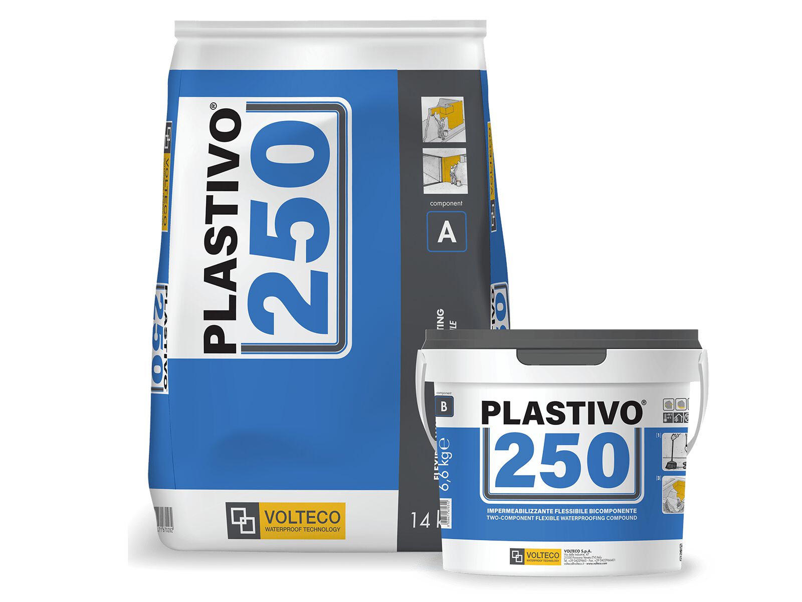 PLASTIVO® 250 Impermeabilizzante in spinta idrostatica positiva e ...