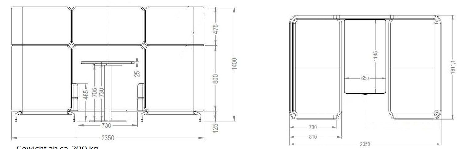 W-LOUNGE WORKSTATION Acoustic office booth By Wagner