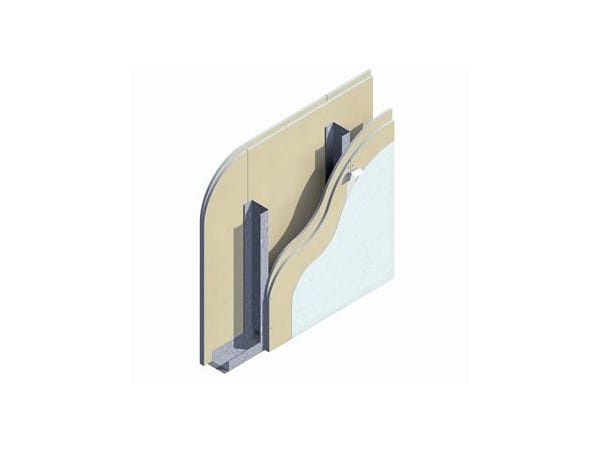 W112 EI120 Fireproof panel for interior partition By Knauf Italia