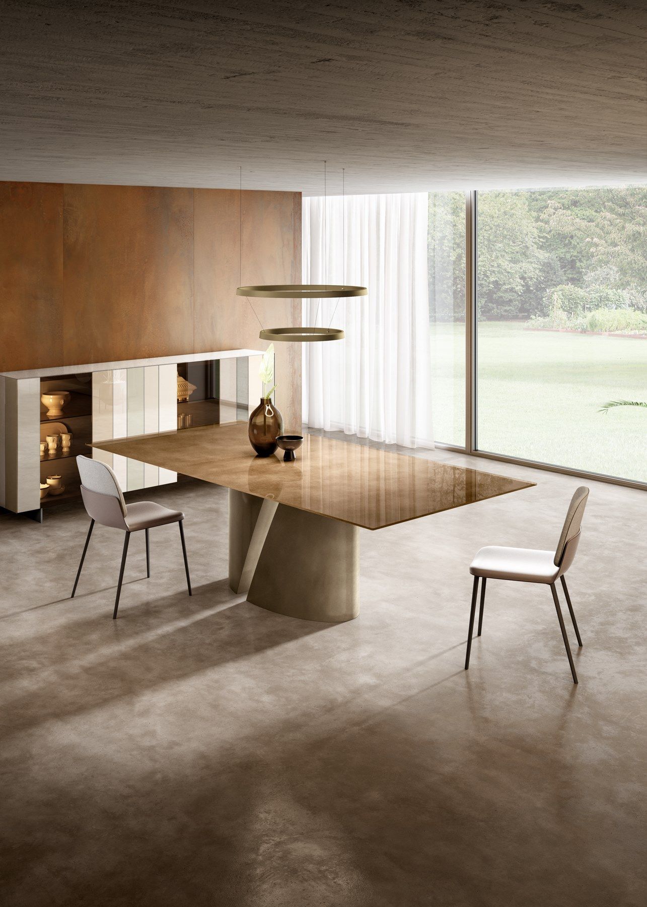 WADI | Glass table Rectangular glass table By Lago | design Daniele Lago