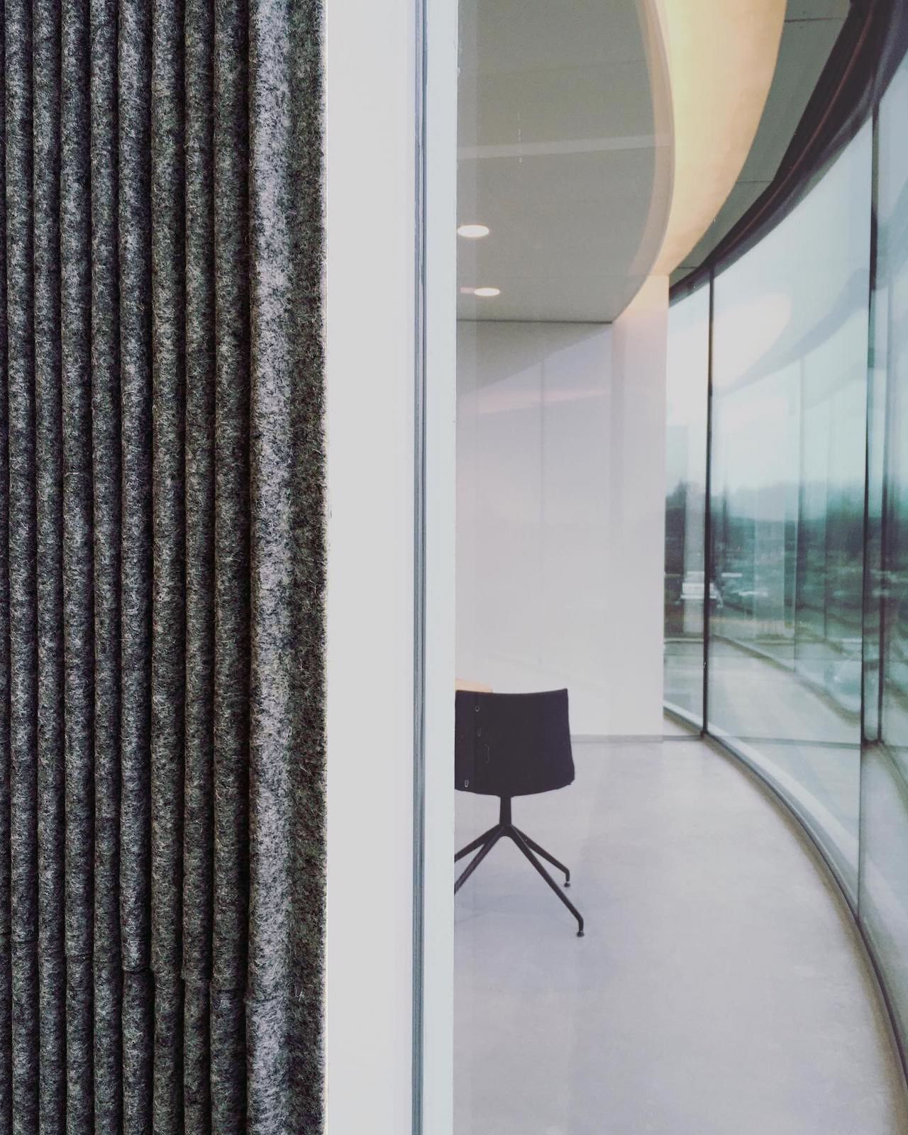 RIBBED Acoustic wool felt wall fabric By BUXKIN