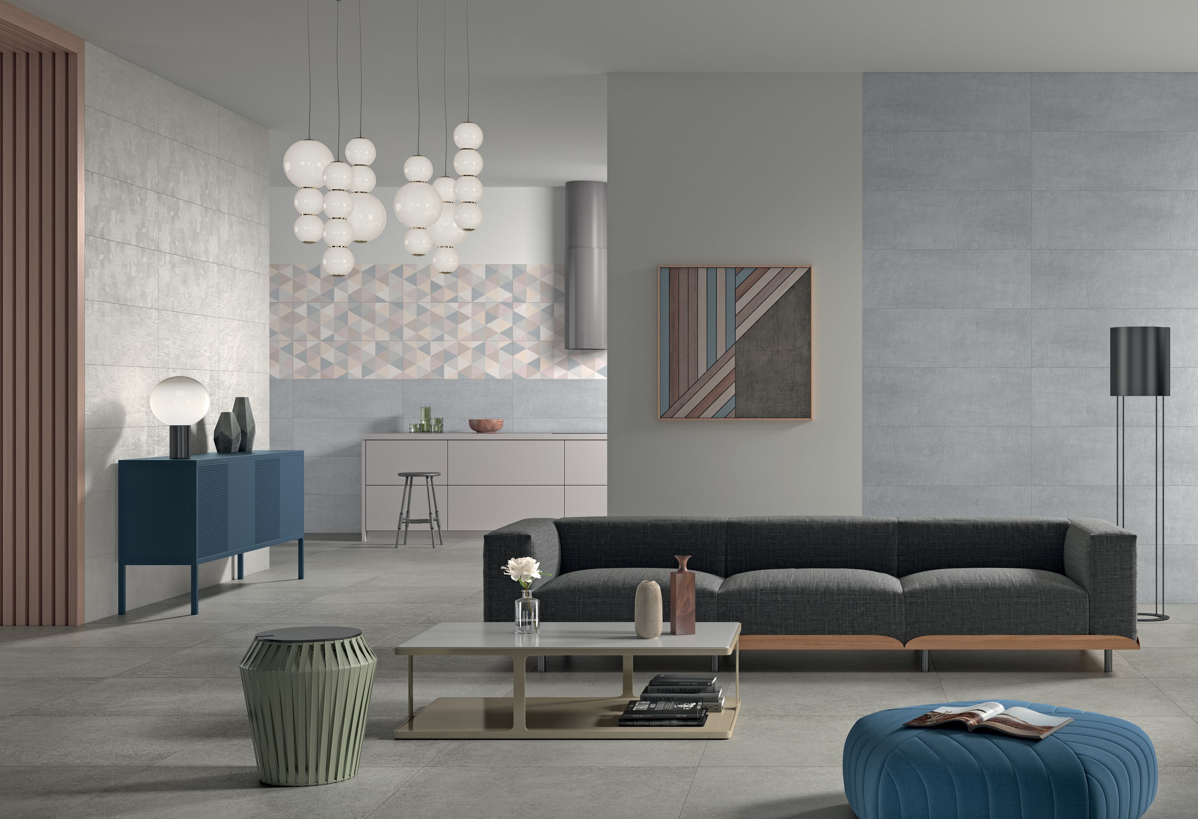 WALLCRAFT WAVE White-paste wall tiles By Panaria Ceramica