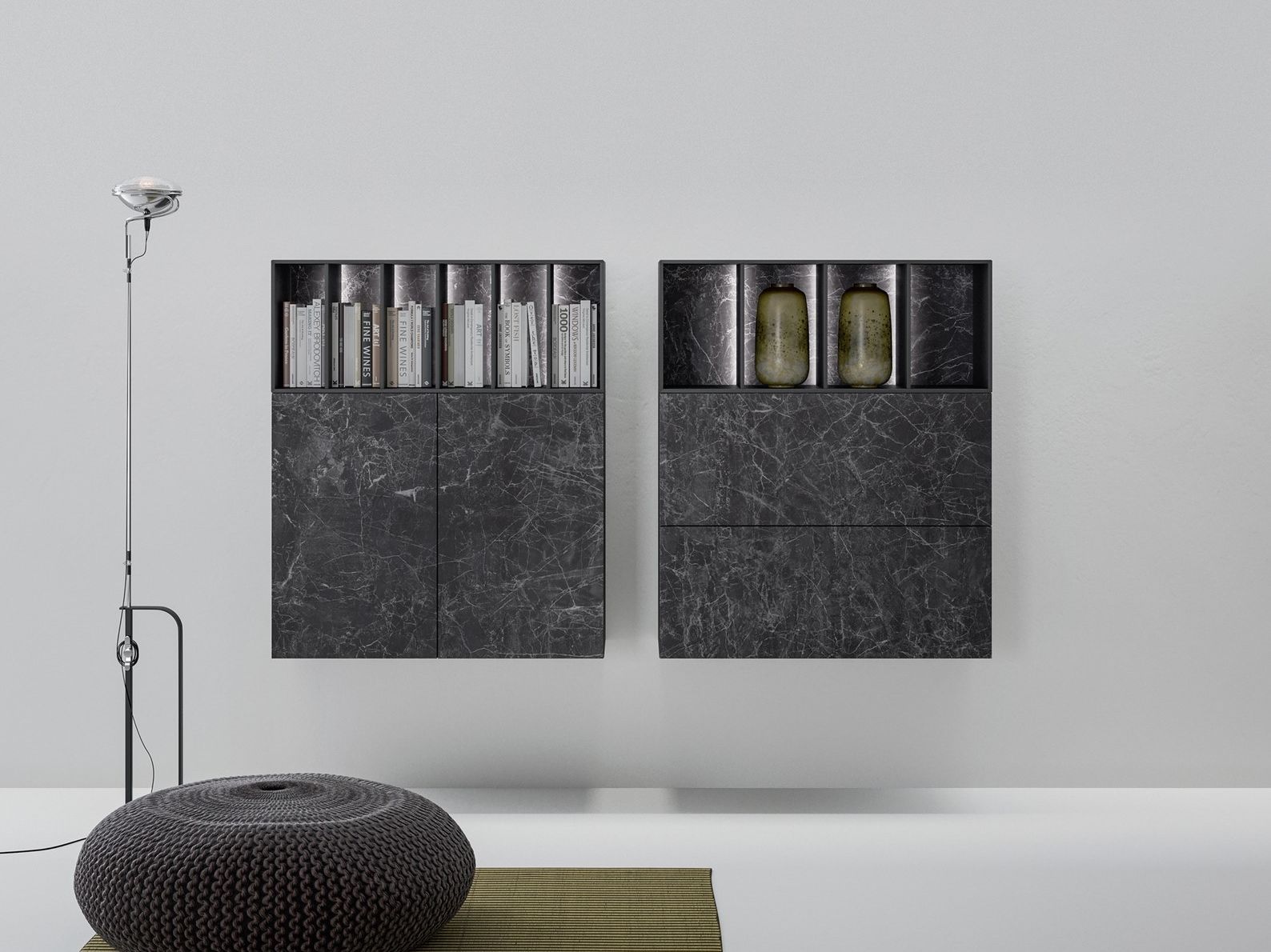 WALLOVER® COMPOSIZIONE 22 madia By Caccaro design Monica Graffeo