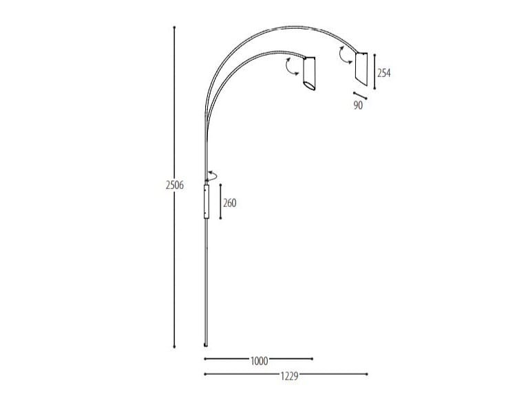 WALLSTER LED aluminium wall lamp By Dark | design Anthony Boelaert
