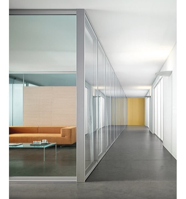 WALLTECH Parede móvel acústica de vidro para escritório By ESTEL GROUP
