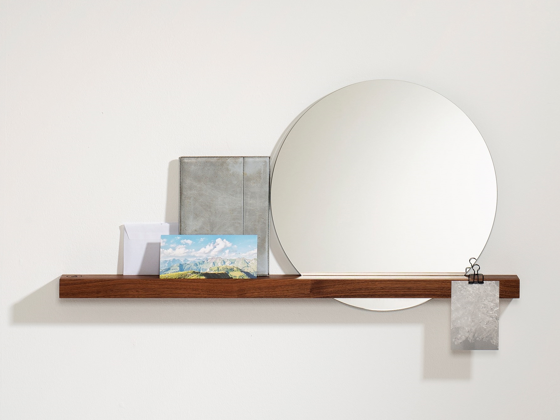 WALNUT #01 WALL MIRROR Mirror By Weld & co