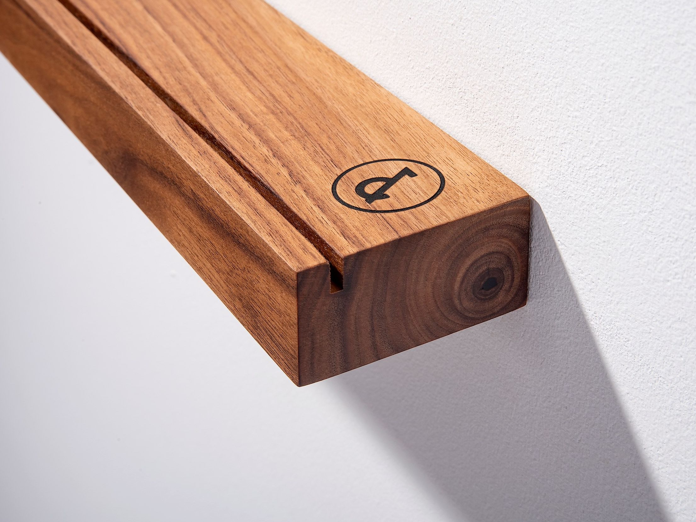 WALNUT PICTURE LEDGE #02 Wall shelf By weld & co