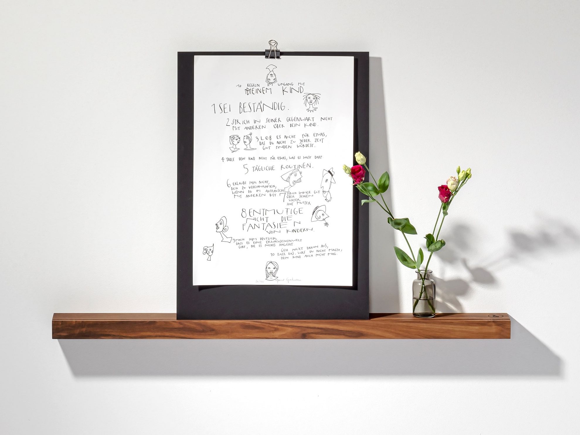 WALNUT PICTURE LEDGE #02 Wall shelf By Weld & co