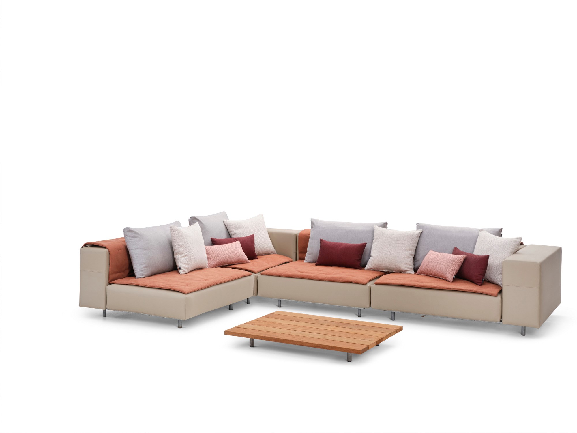 WALRUS CORNER SEAT Sectional fabric garden sofa By Extremis | design ...