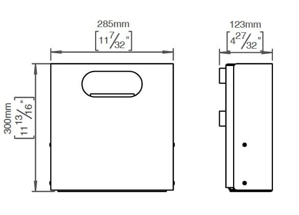 WASTE BIN WITH OBLONG HOLE Public bathroom waste bin By d line | design ...