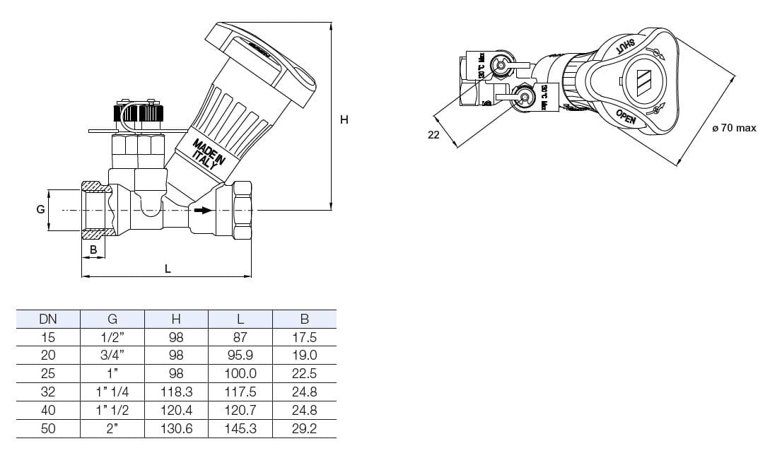 FO-BV Valve, sluice, sluice gate for system By WATTS