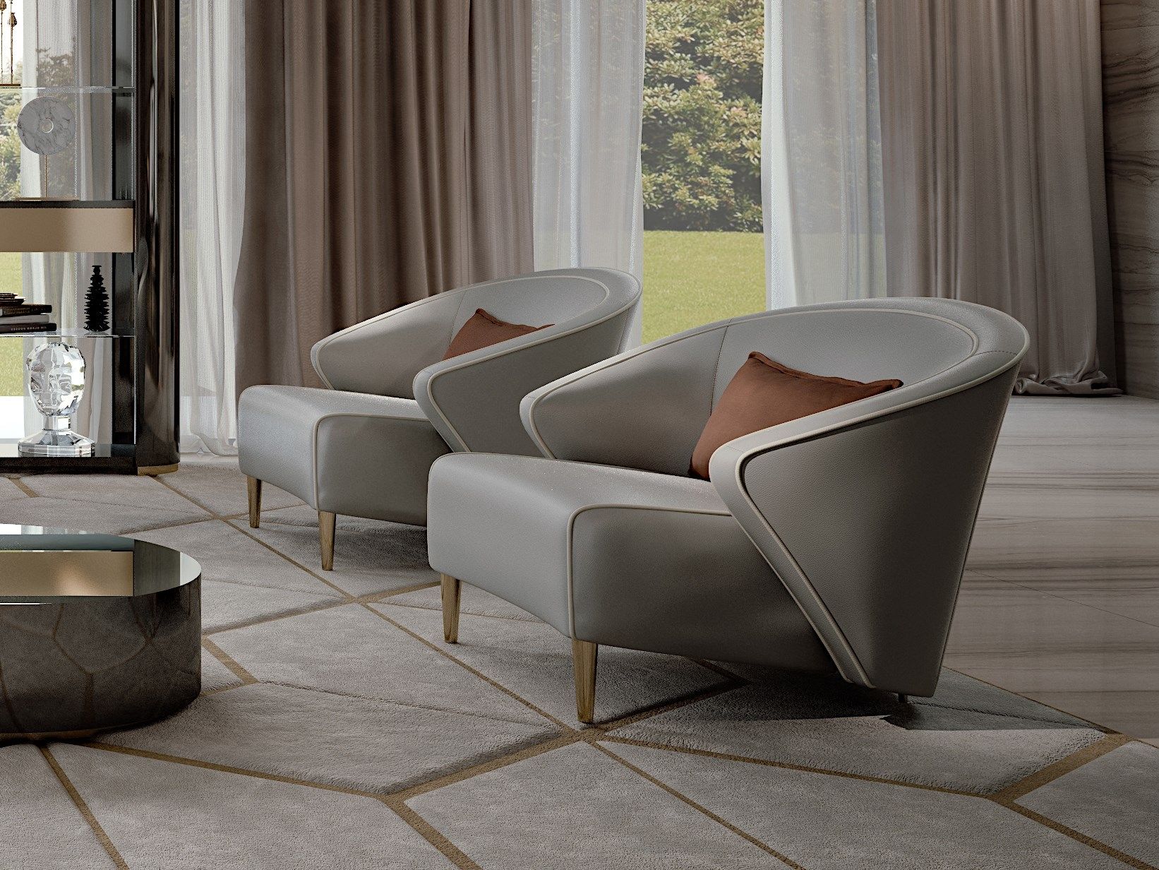 WAVE | Armchair By Bizzotto Italia