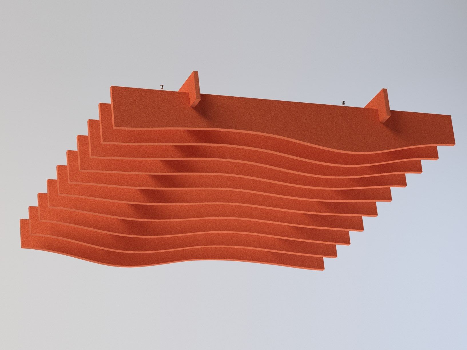 Recycled plastic acoustic baffles WAVE By IMPACT ACOUSTIC® design ROK