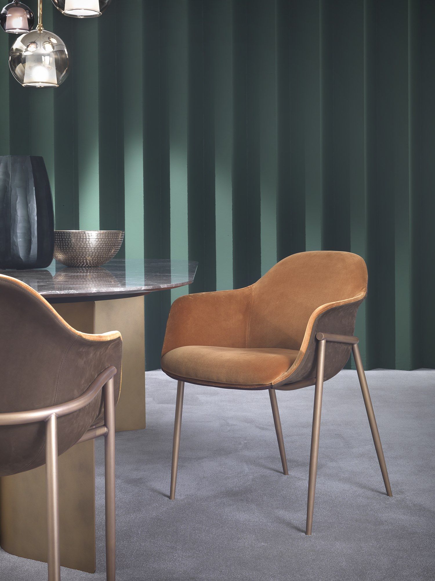 WAVE Oval marble table By Marelli | design Luca Erba