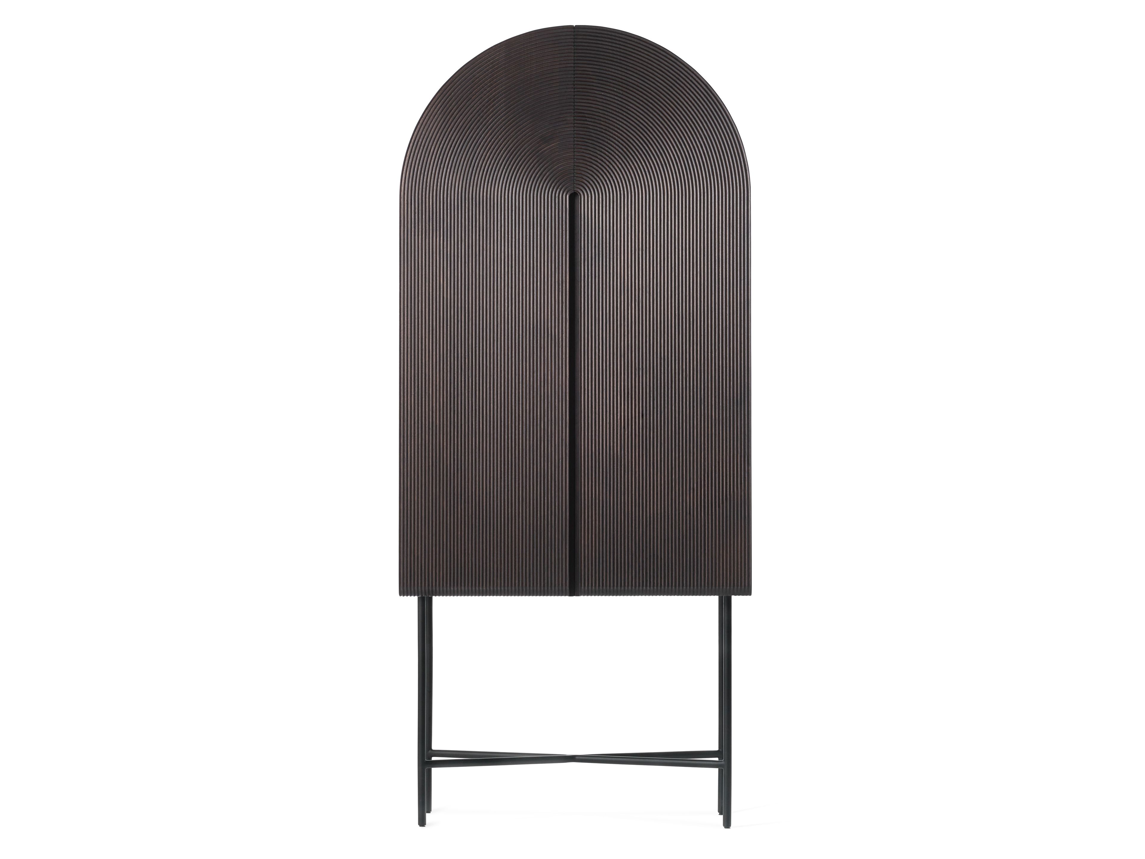 WAVES Solid wood bar cabinet with integrated lighting By Milla & Milli ...