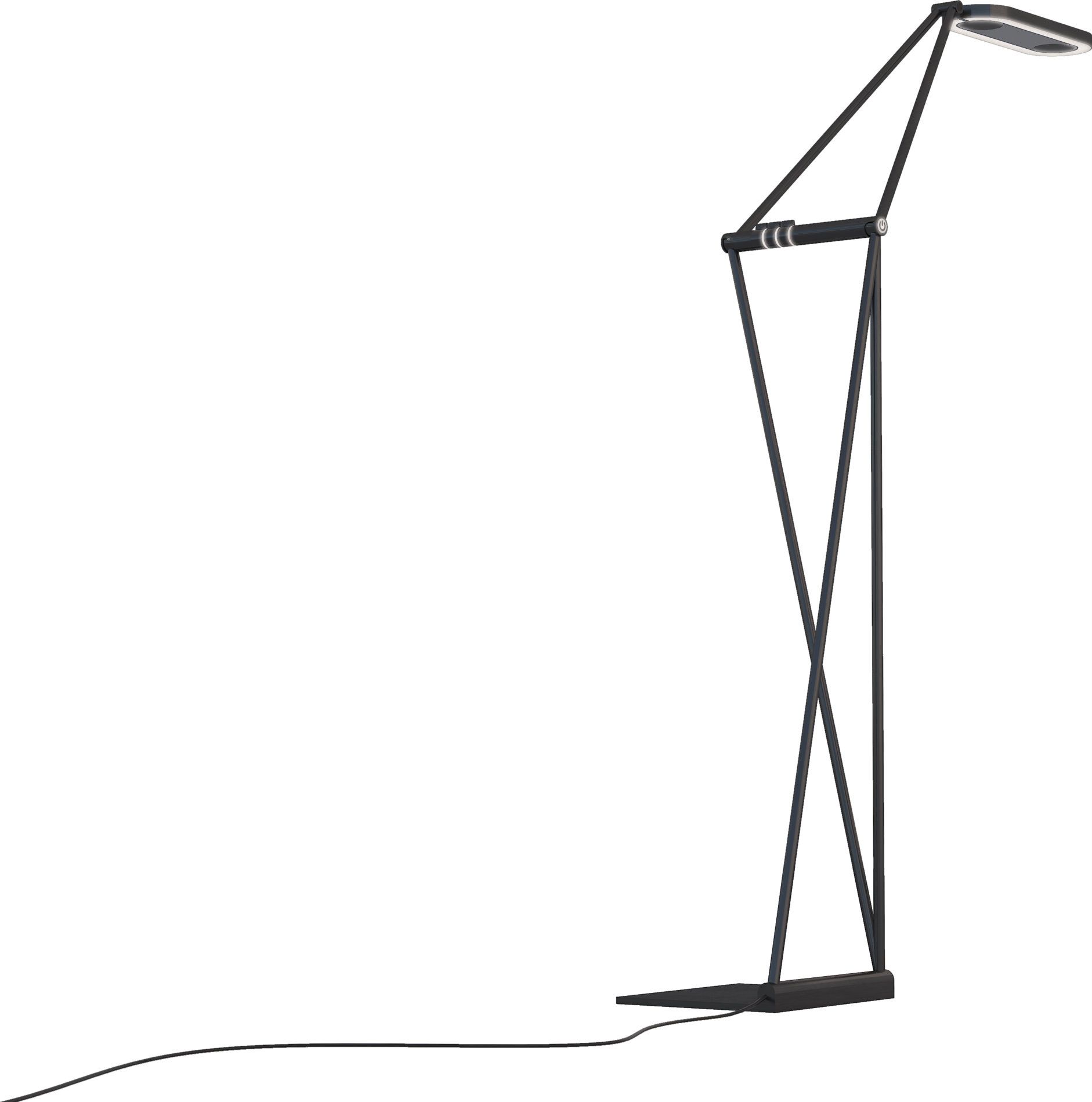 LED adjustable stainless steel floor lamp WAYD By Makris design K3m ...