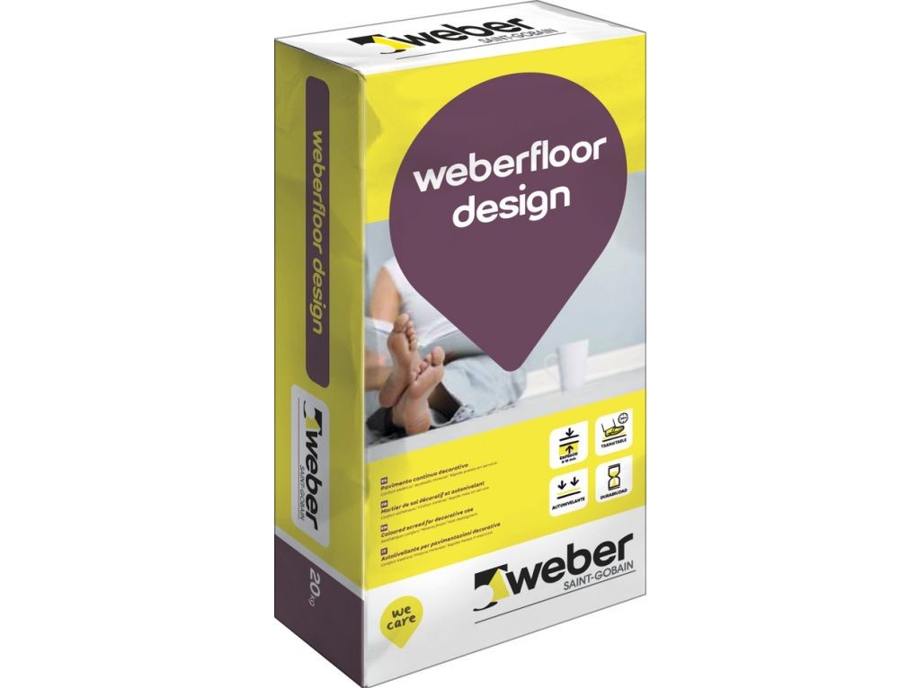 WEBERFLOOR DESIGN Self-levelling screeds By Saint-Gobain - Weber