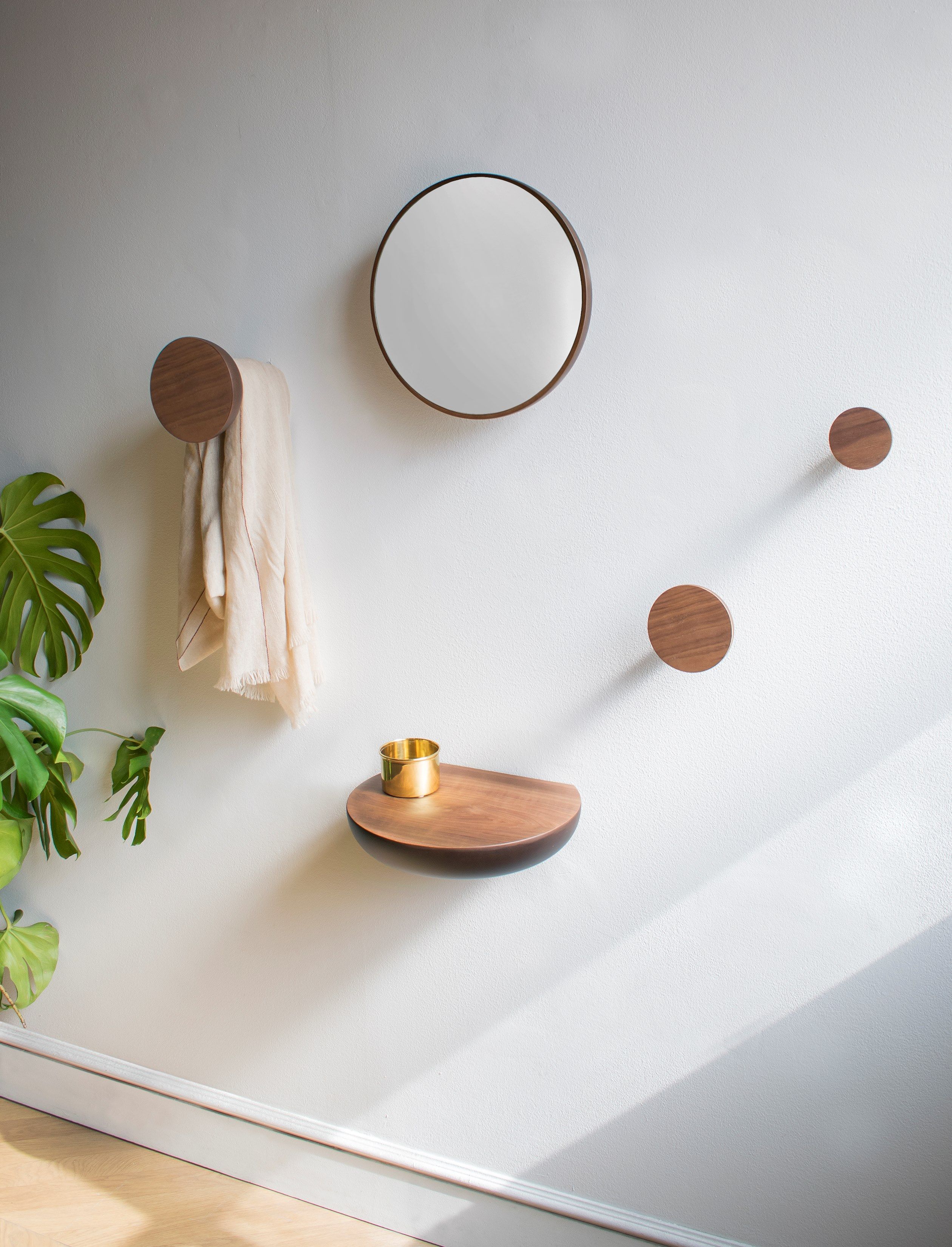WELCOME Wooden wall shelf By nomon | design Andrés Martínez