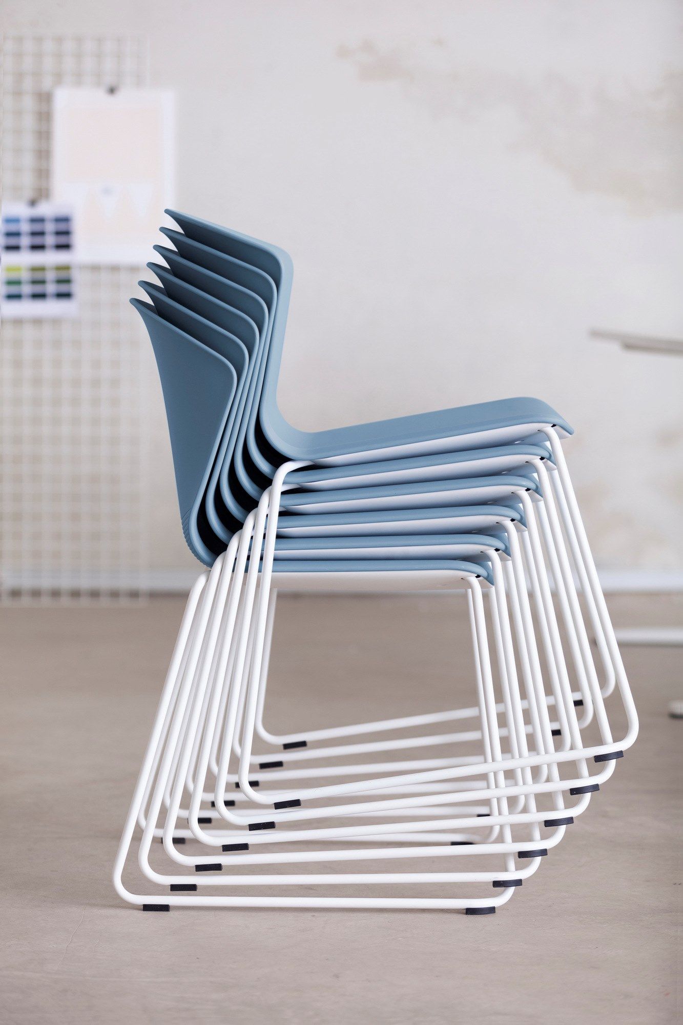 WHASS Stackable sled base chair By ACTIU | design Javier Cuñado