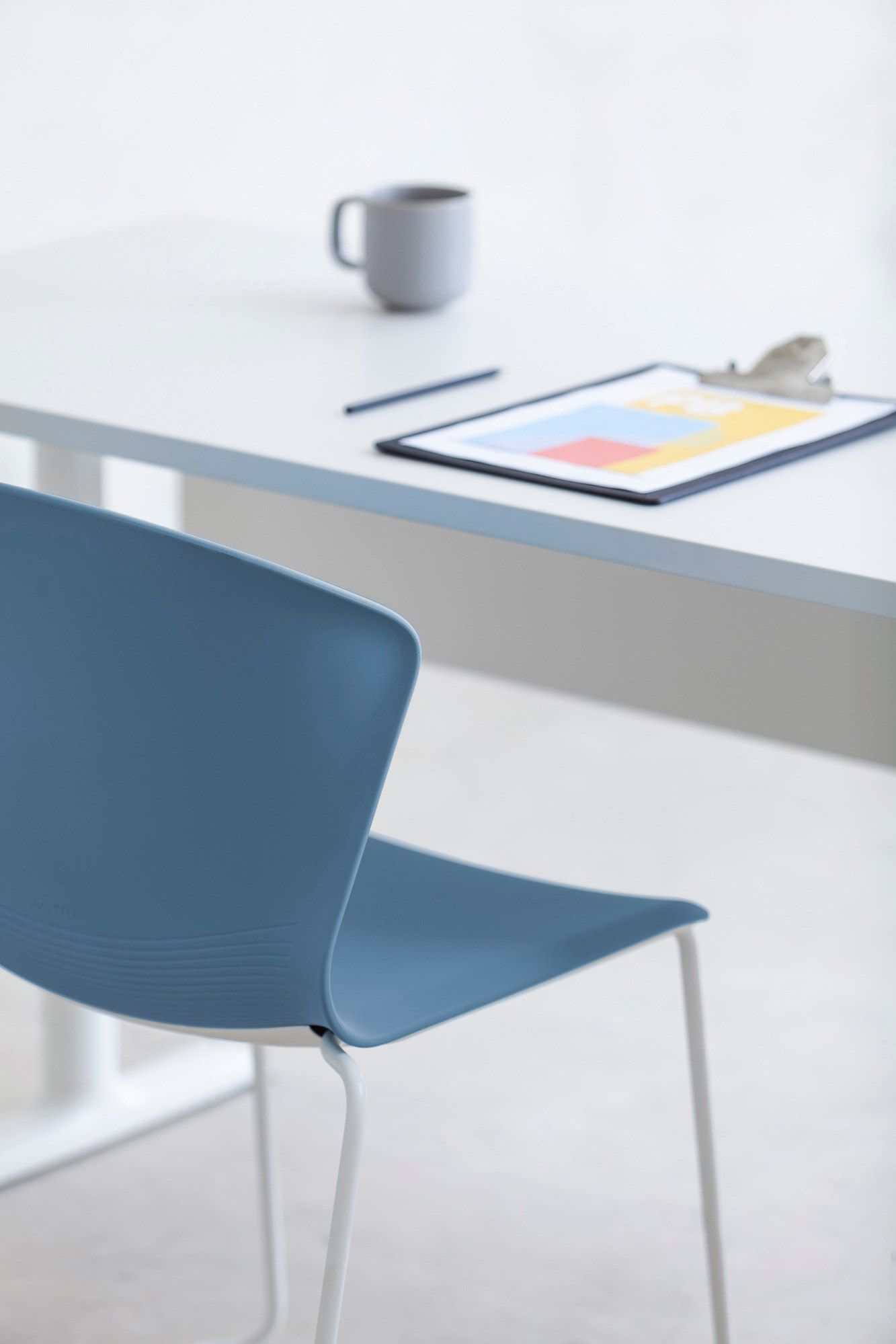 WHASS Stackable sled base chair By ACTIU | design Javier Cuñado