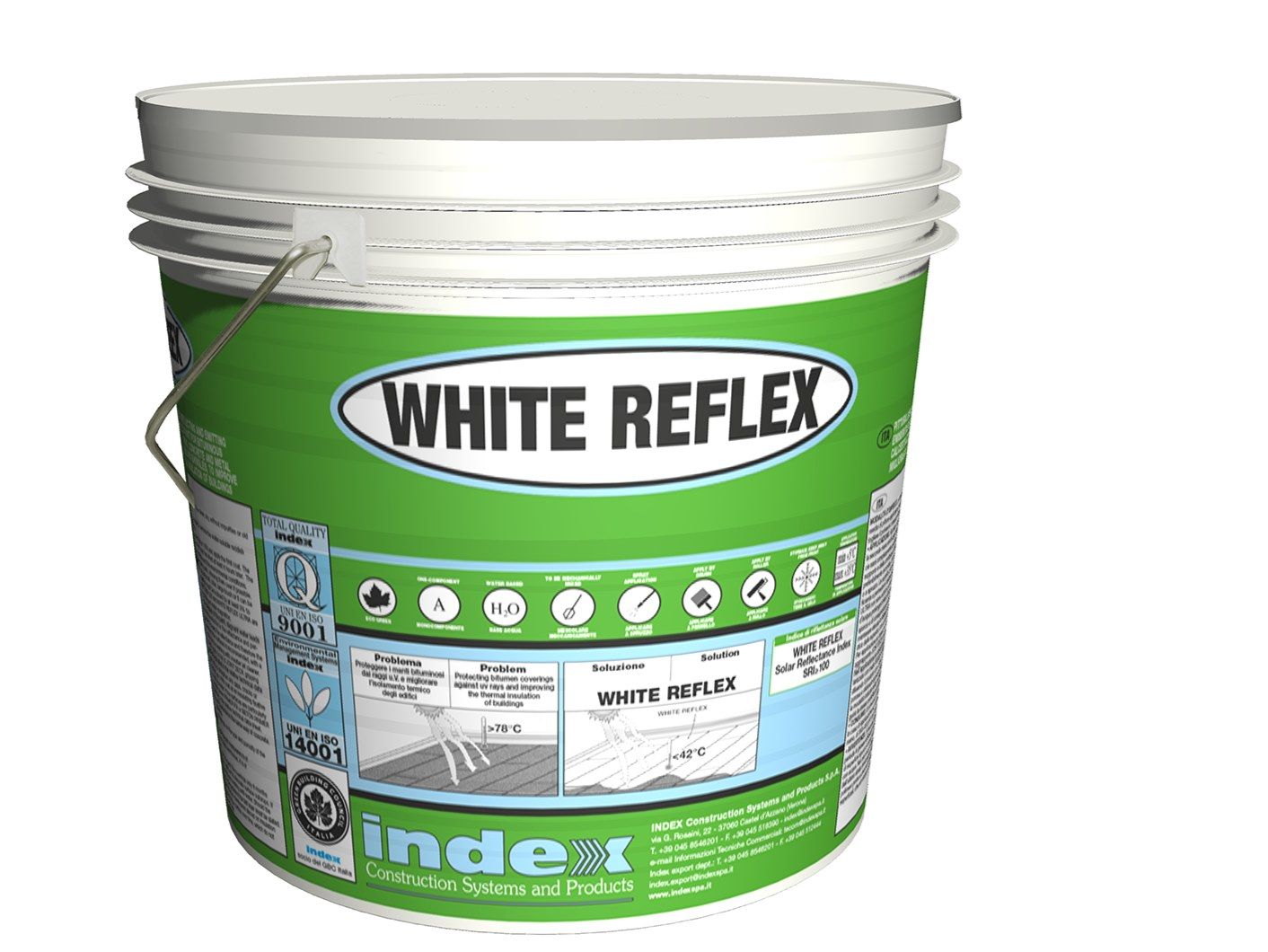 Anti-radiation reflective paint WHITE REFLEX By INDEX