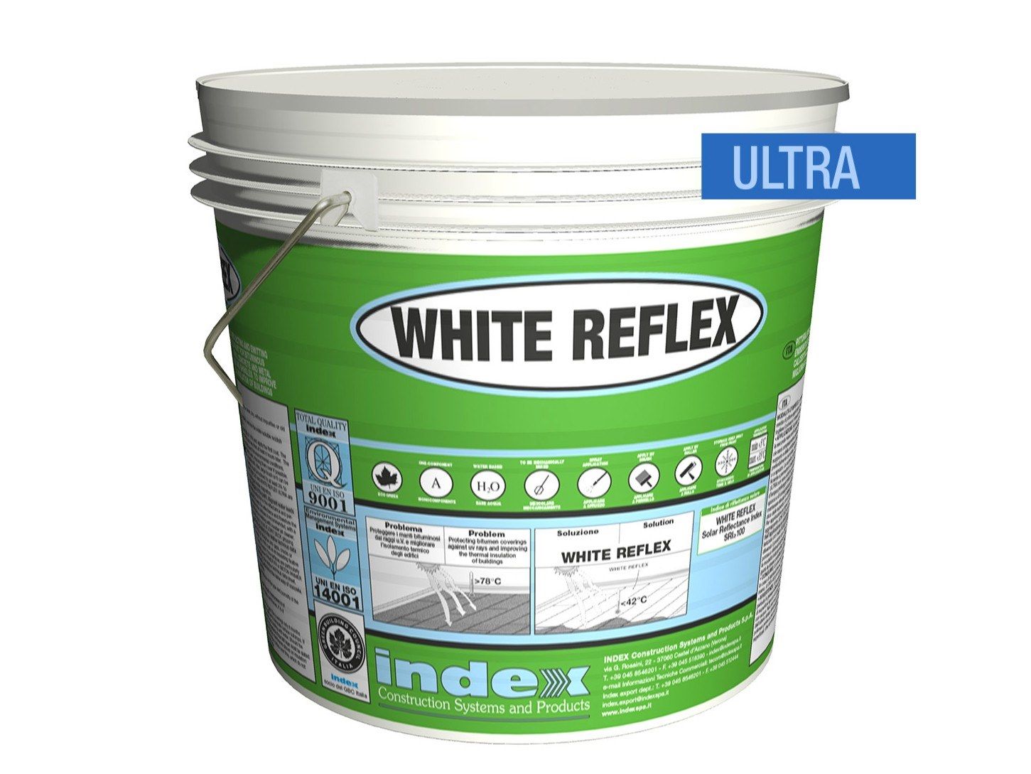 Reflektierender UV-Schutzanstrich WHITE REFLEX ULTRA By INDEX
