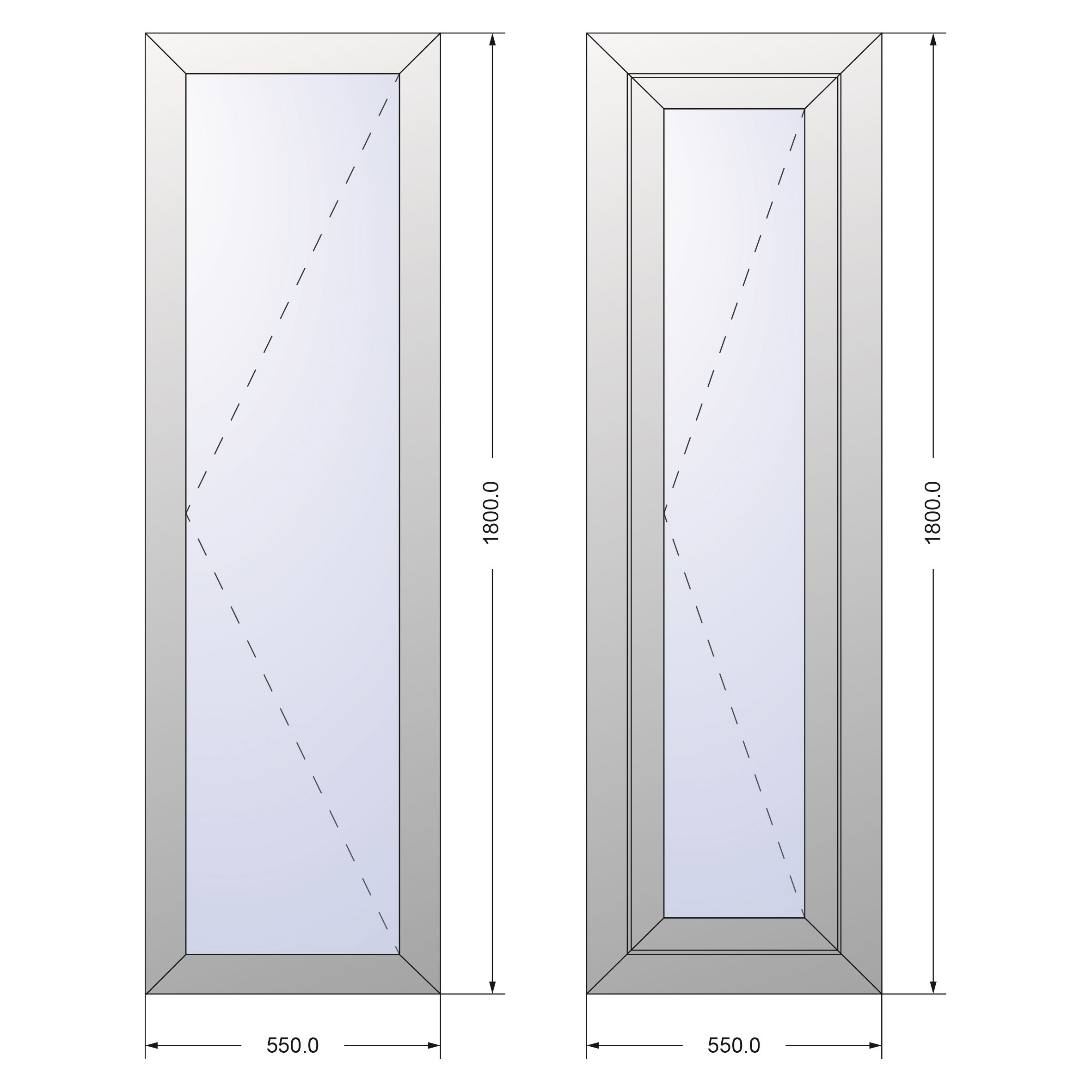 Aluminium pocket sliding window WICLINE 75 MAX By WICONA