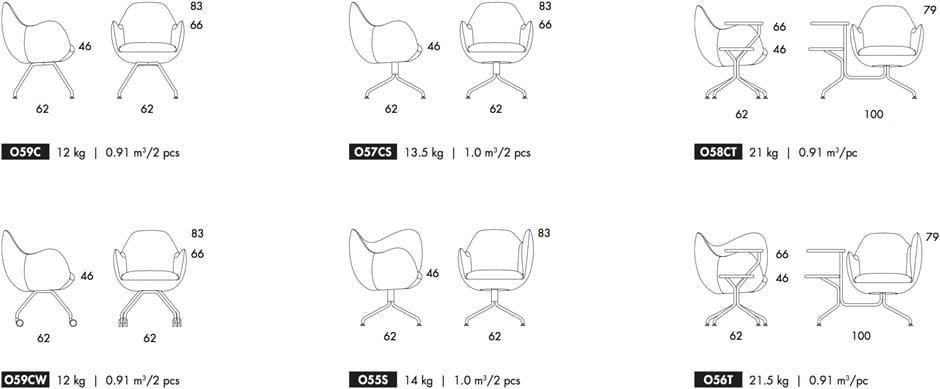 Petit fauteuil rembourré en tissu WILMER TS Collection Wilmer By Blå ...