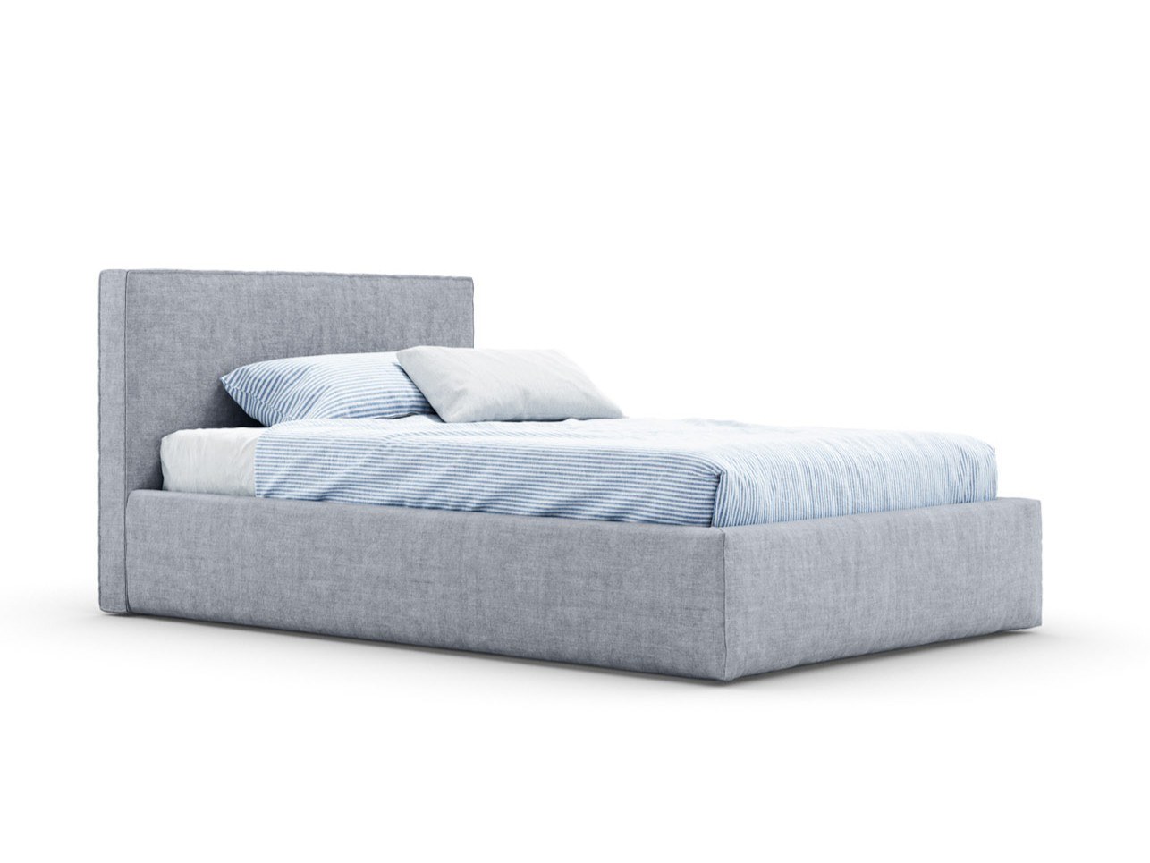 WIND Upholstered double bed By Nidi