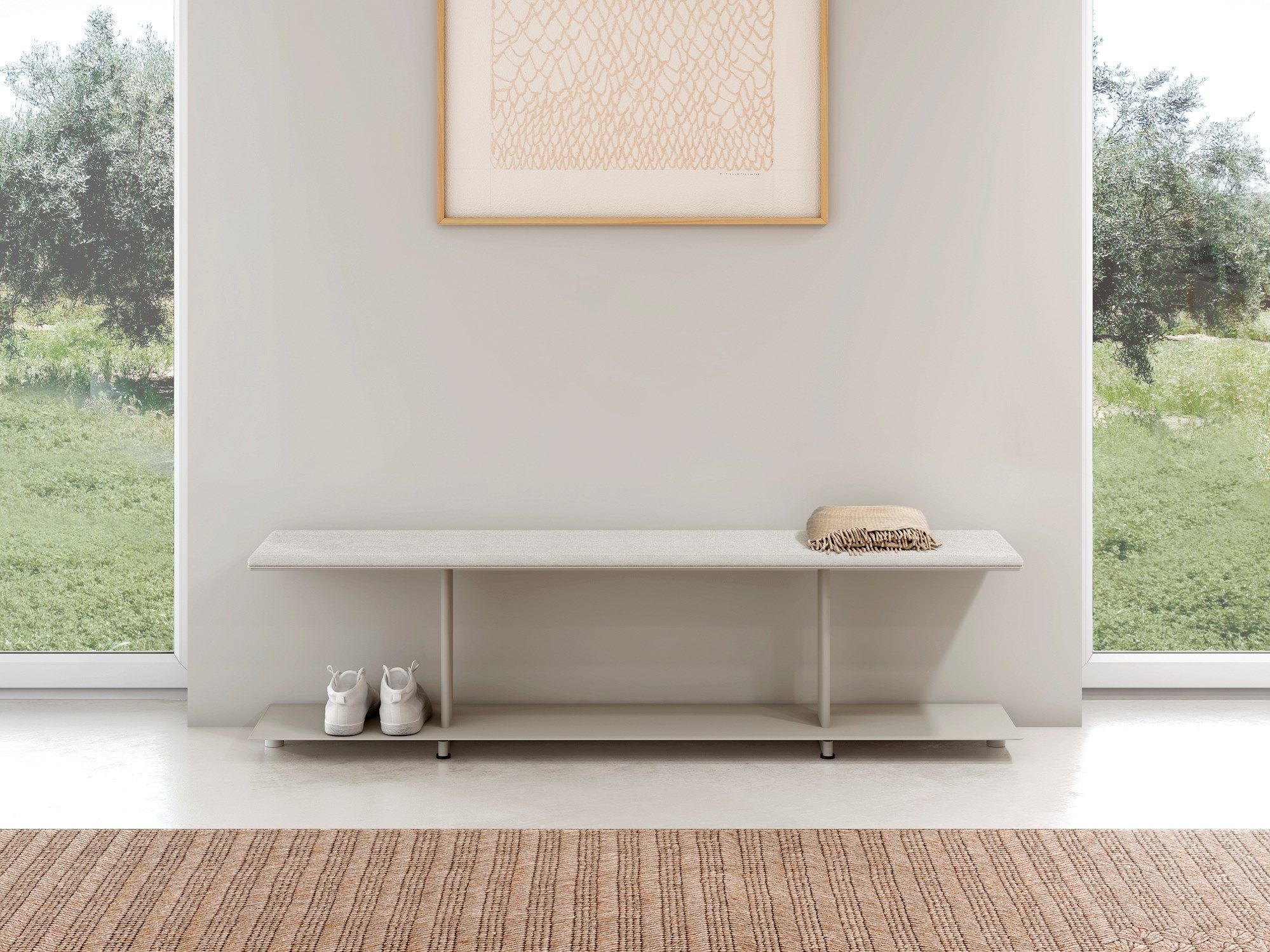 WING Fabric bench By Systemtronic | design Mario Ruiz