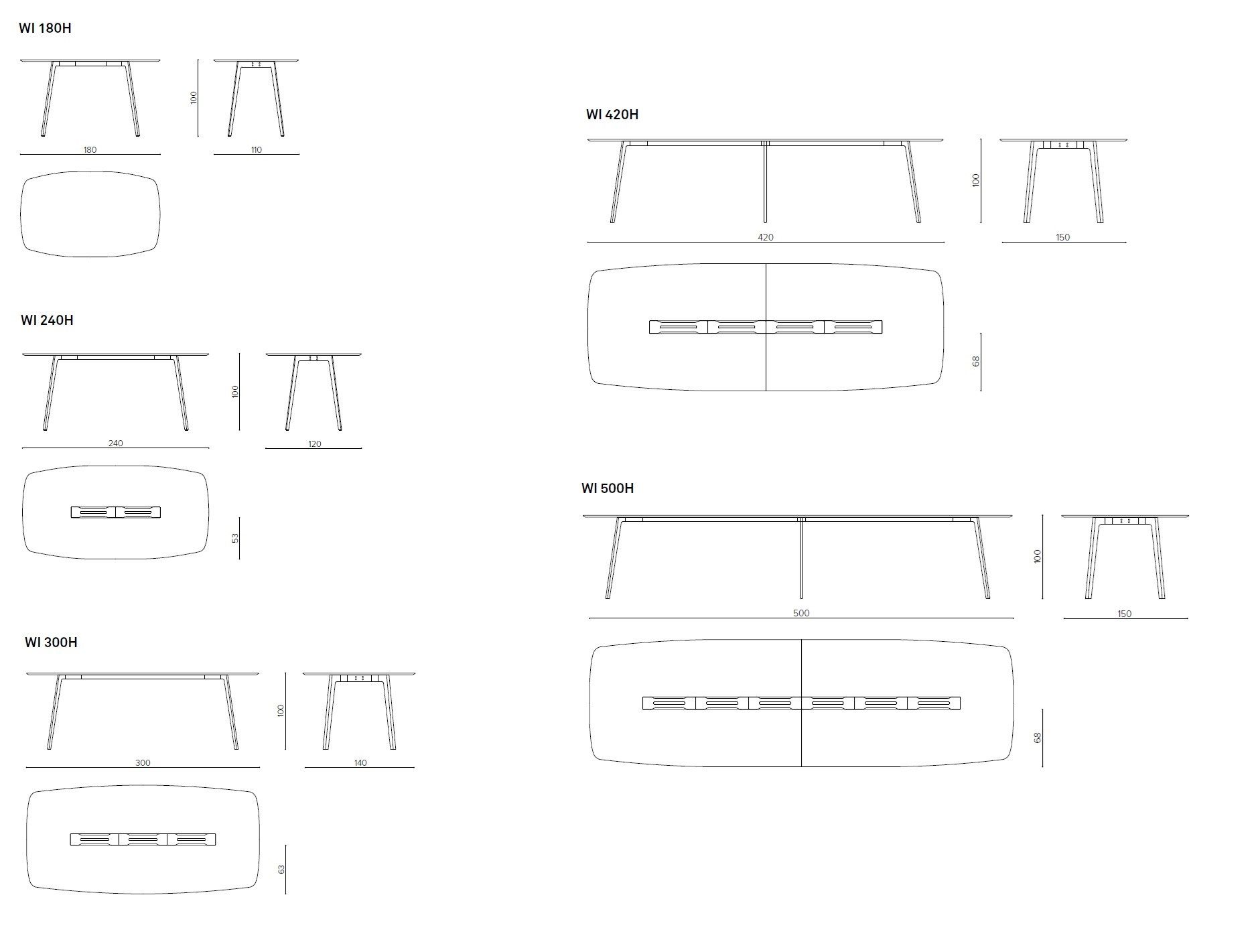WING HIGH WORKING Meeting table By True Design | design Parisotto ...