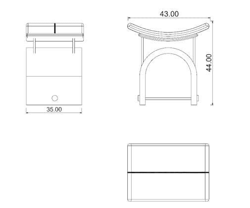 WING stool By Studio Laf.