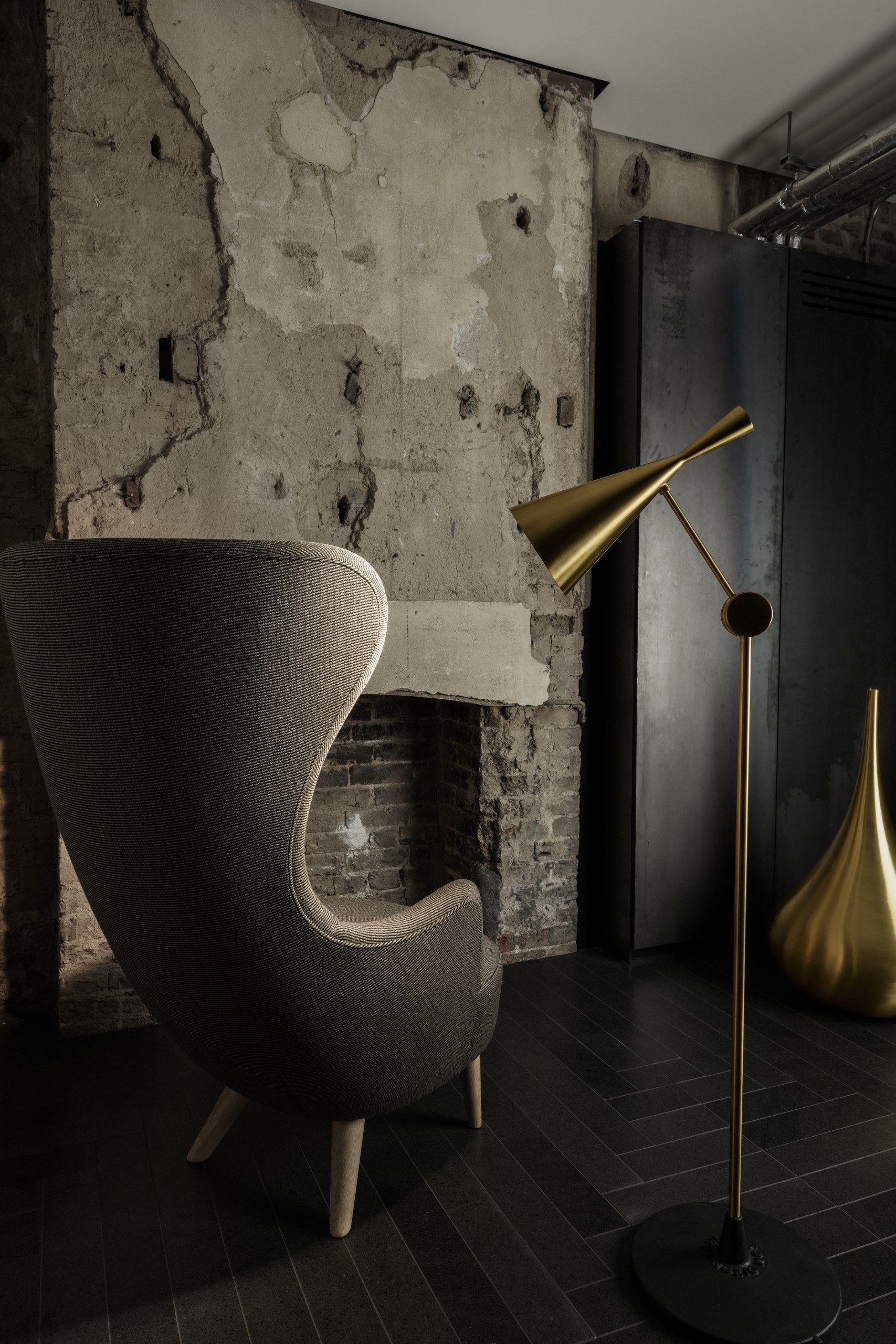 WINGBACK Wing fabric armchair By Tom Dixon | design Tom Dixon designer