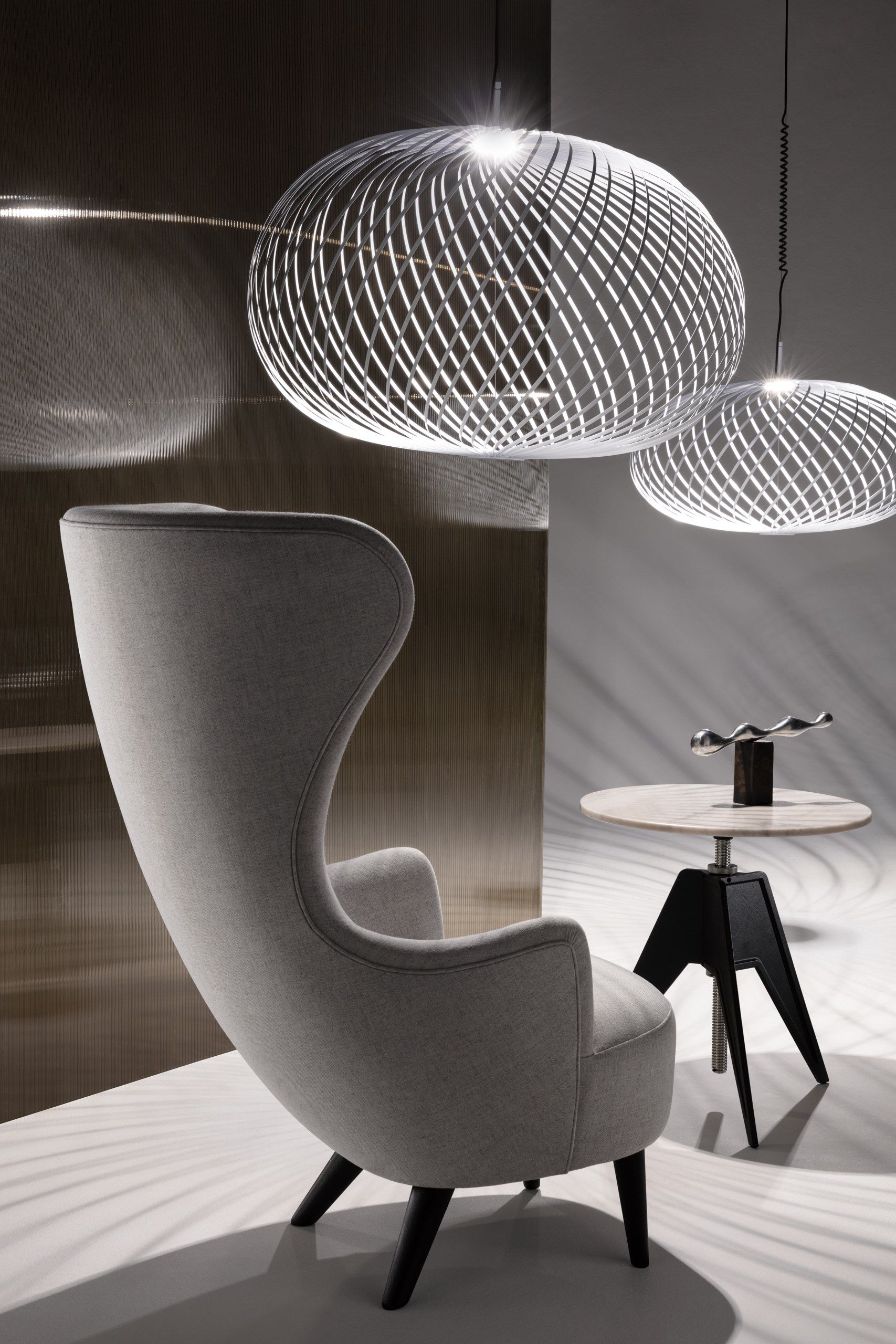 WINGBACK Wing fabric armchair By Tom Dixon | design Tom Dixon designer