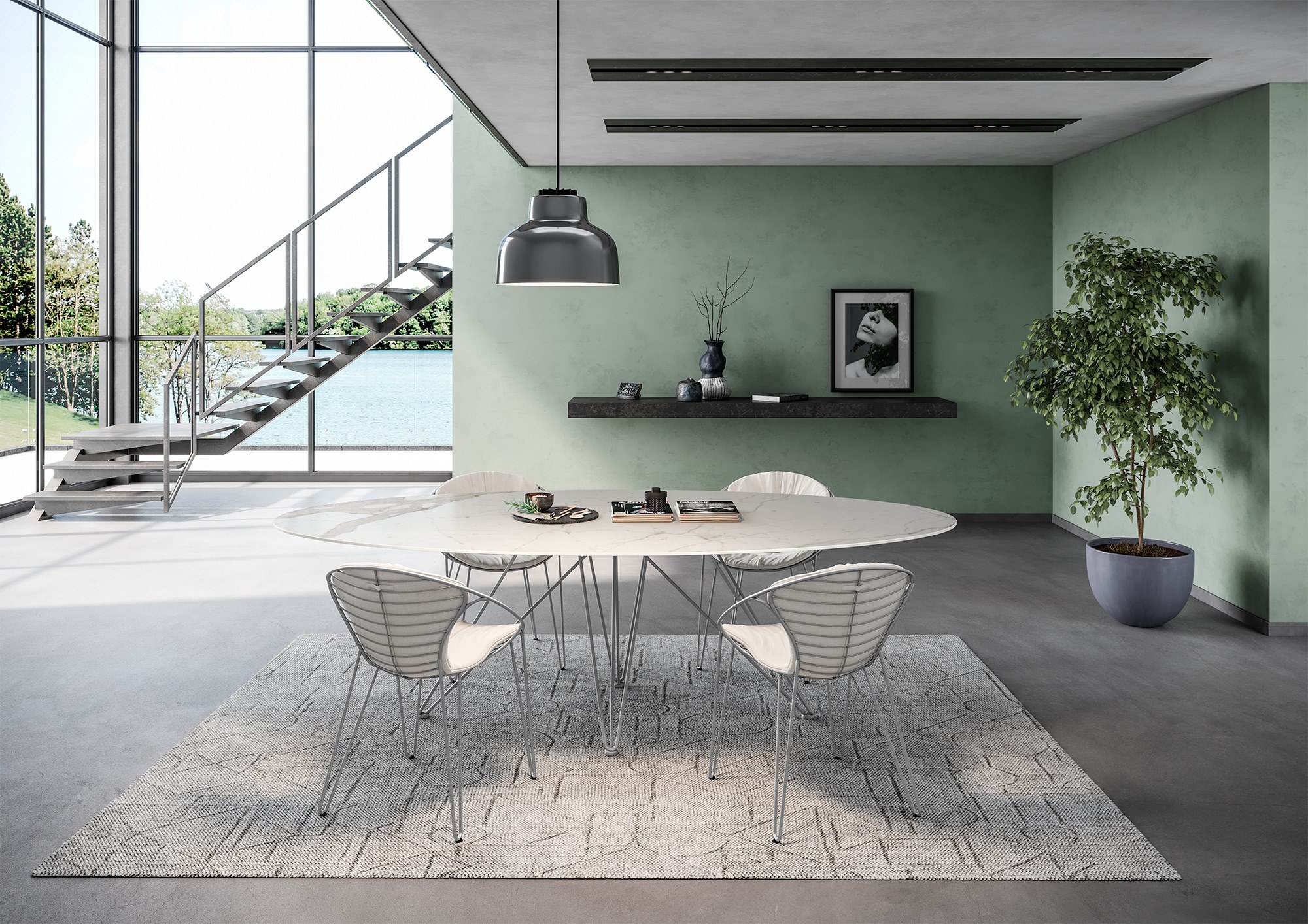 WIRE Upholstered stackable fabric chair By Joli | design Mathias De Ferm