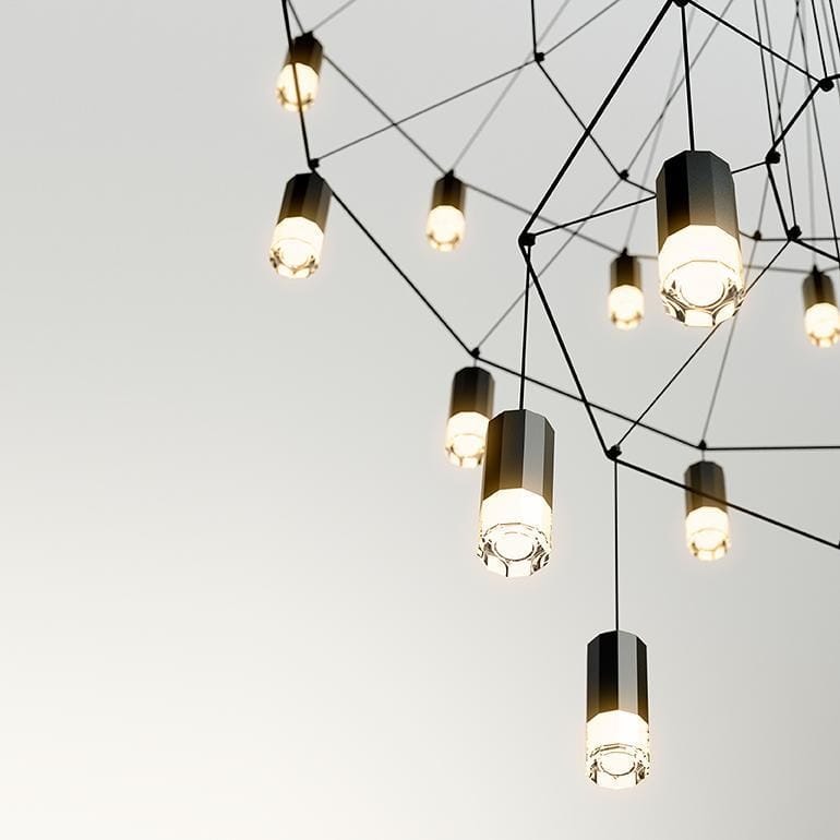WIREFLOW CHANDELIER 0315 Lámpara colgante By Vibia | design Arik Levy