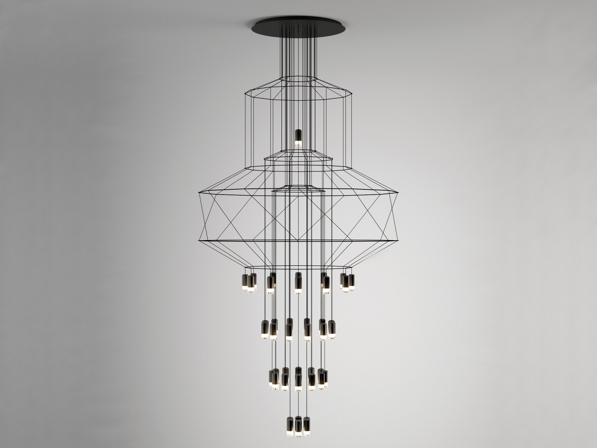 WIREFLOW CHANDELIER 0374 By Vibia design Arik Levy