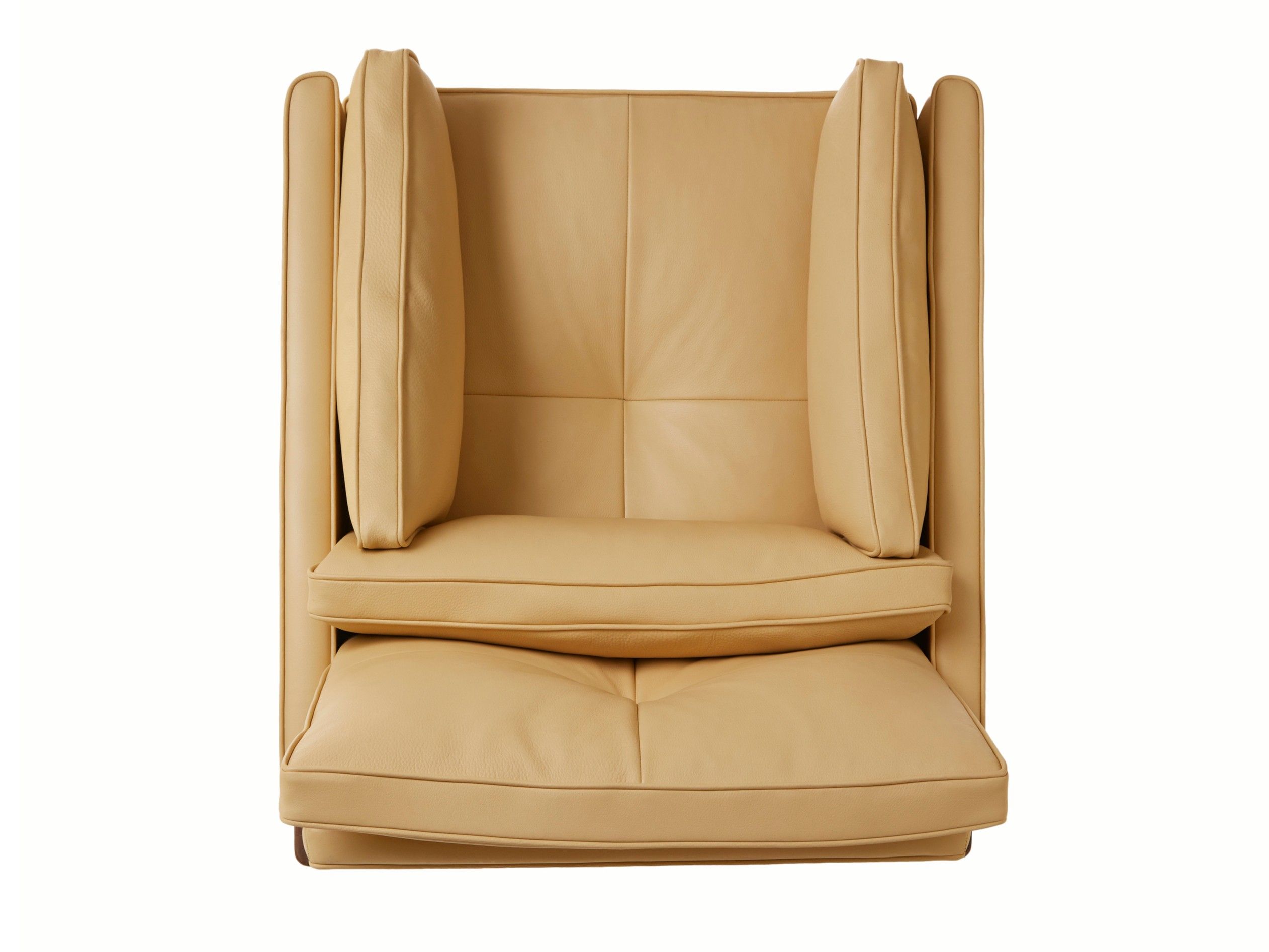 WOOD FRAME LOUNGE | Low Back Low back wood and upoholstered lounge ...