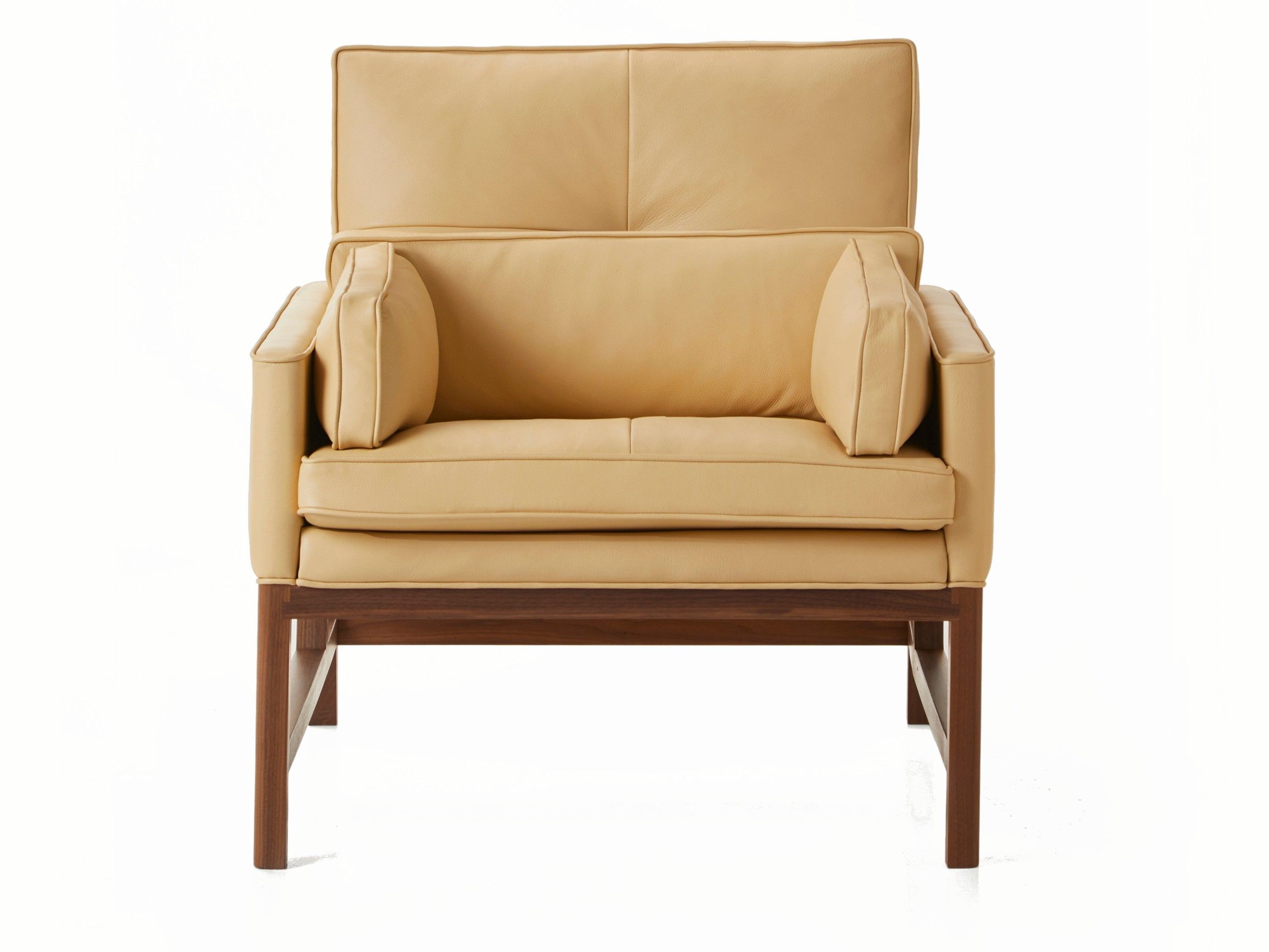 WOOD FRAME LOUNGE | Low Back Low back wood and upoholstered lounge ...