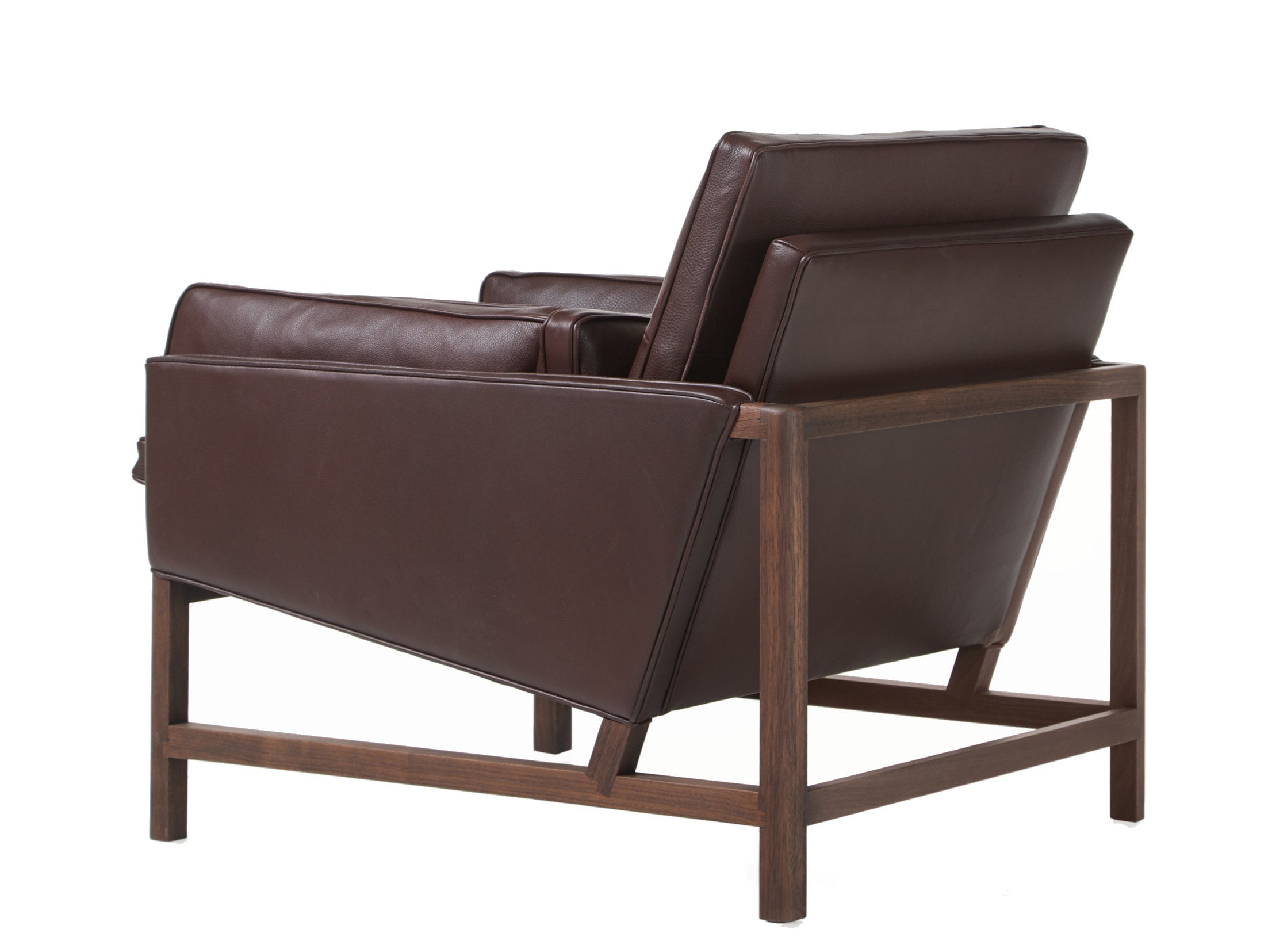 WOOD FRAME LOUNGE | Low Back Low back wood and upoholstered lounge ...