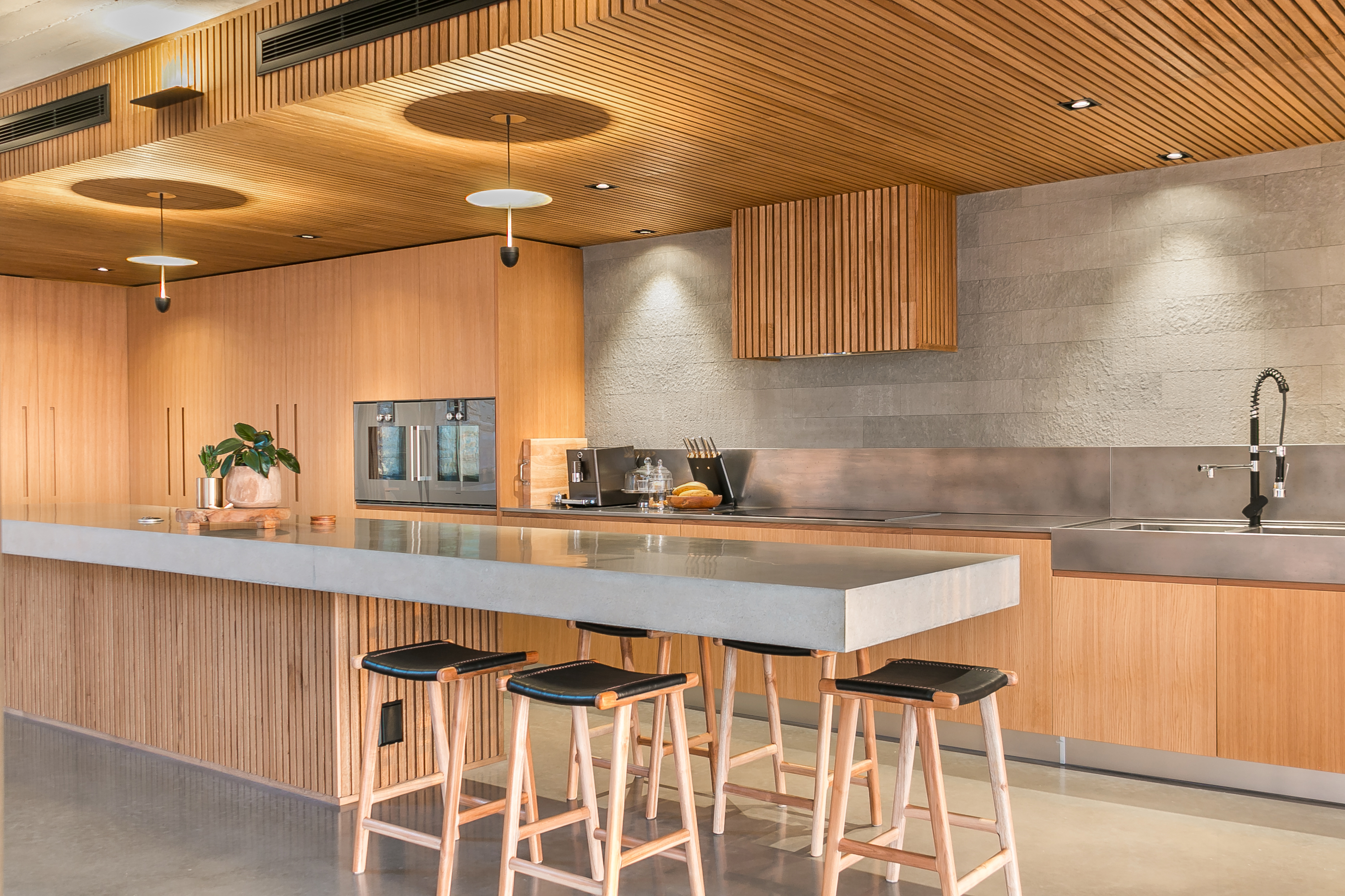 Custom wooden kitchen with island WOOD By Maiullari