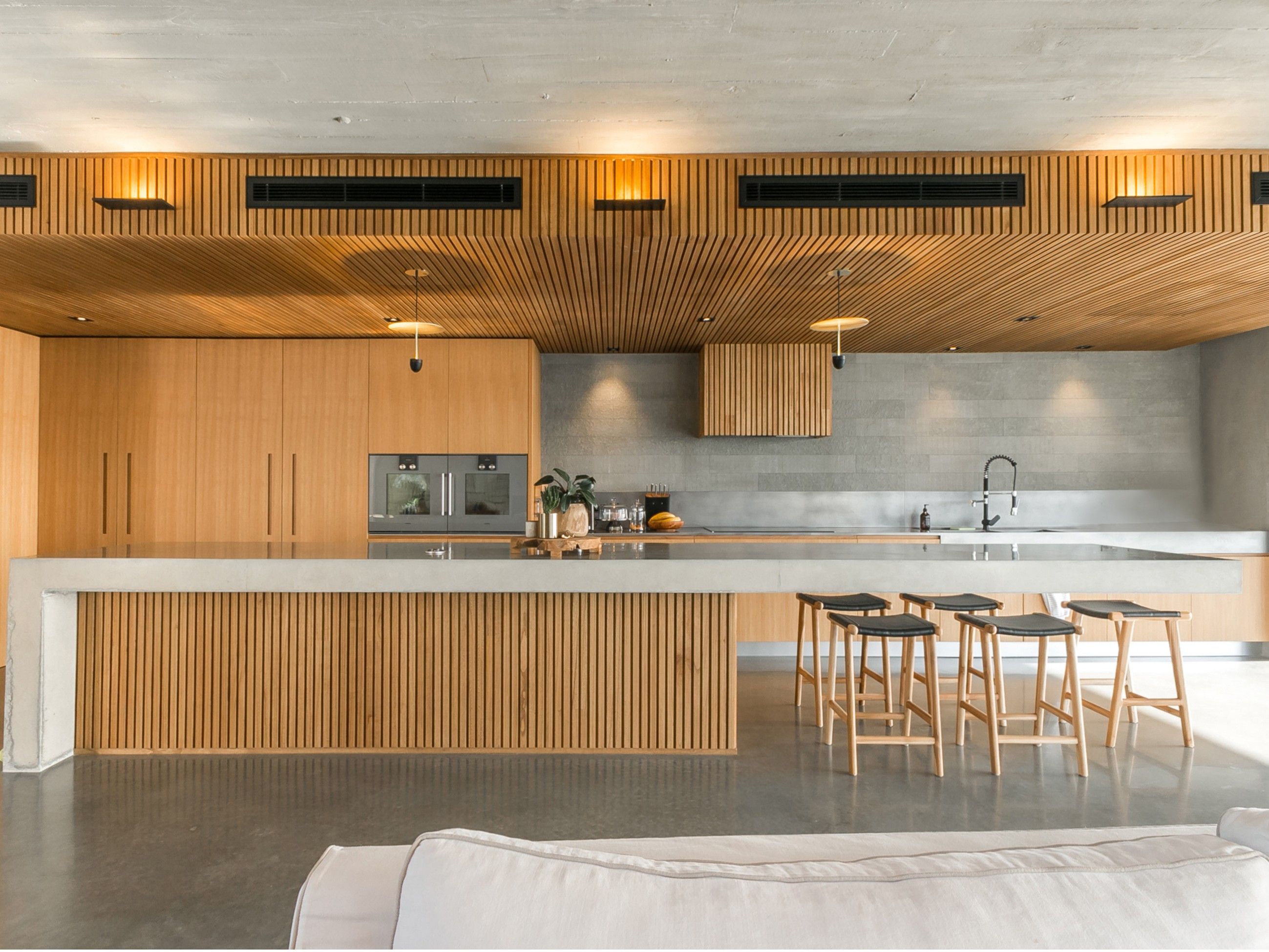 Custom wooden kitchen with island WOOD By Maiullari