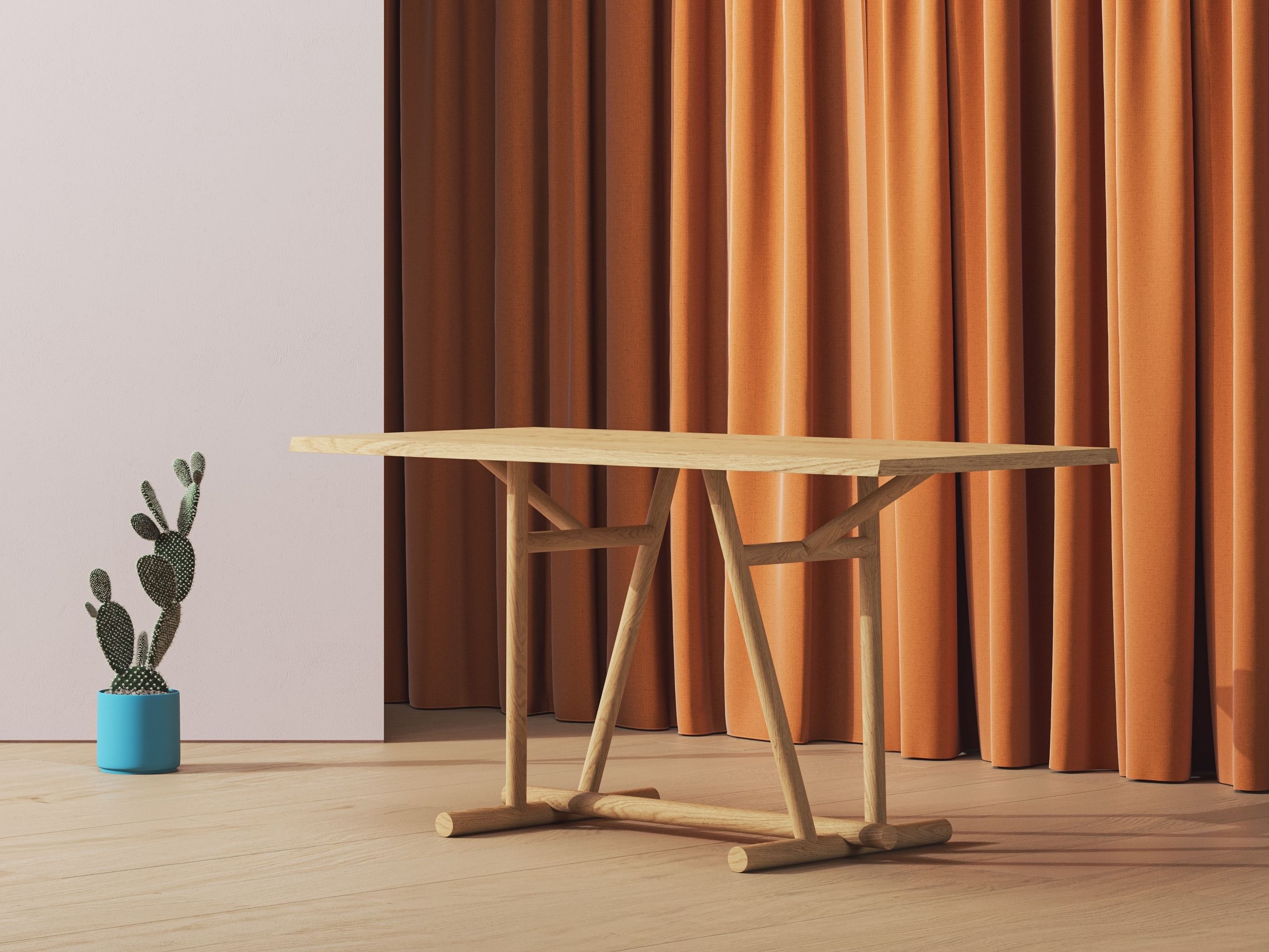 WOODBRIDGE Wooden table By ALMA DESIGN