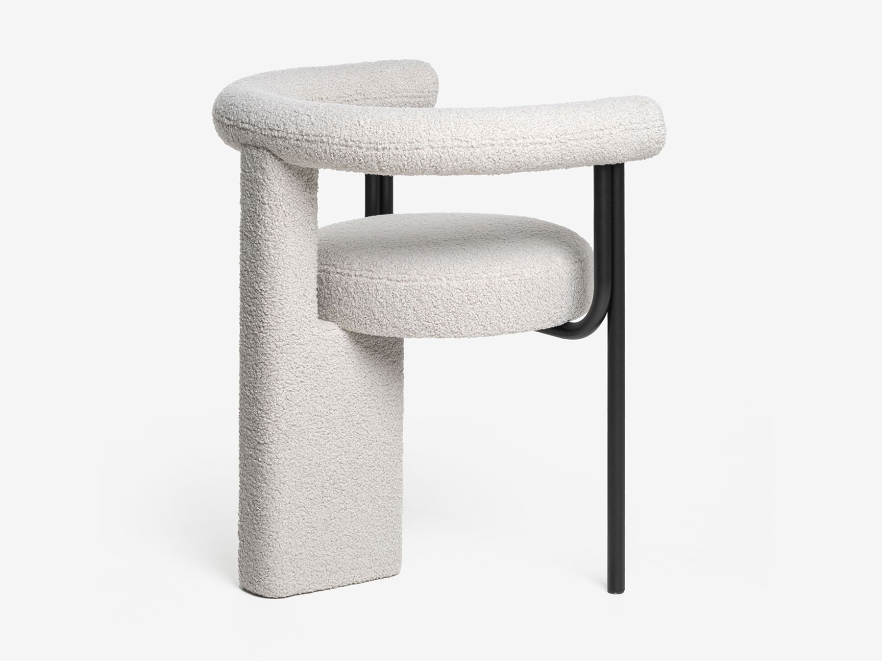 BALANCE Upholstered fabric chair with armrests By WOO