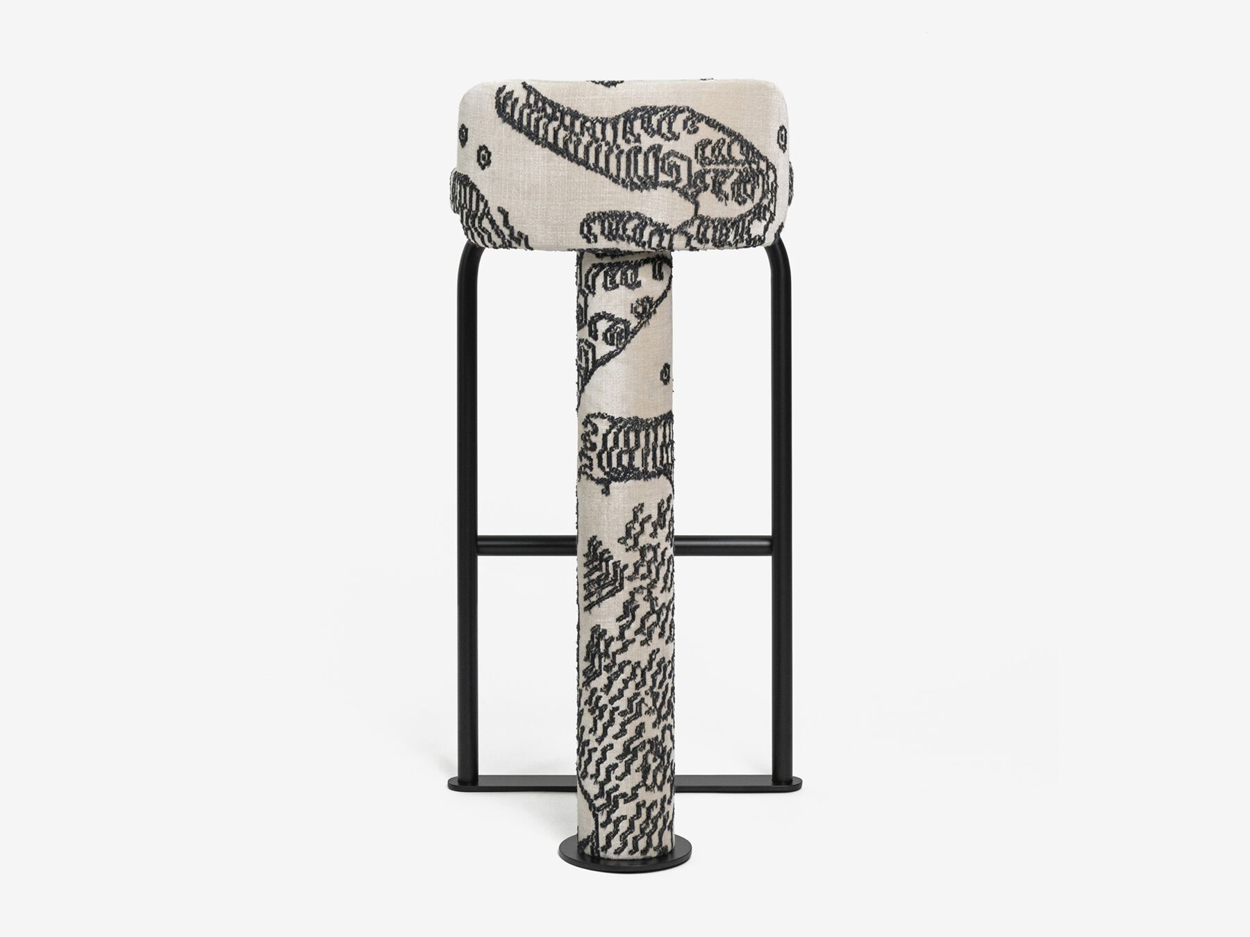 FOX BAR STOOL DEDAR High fabric stool with footrest By WOO | design ...