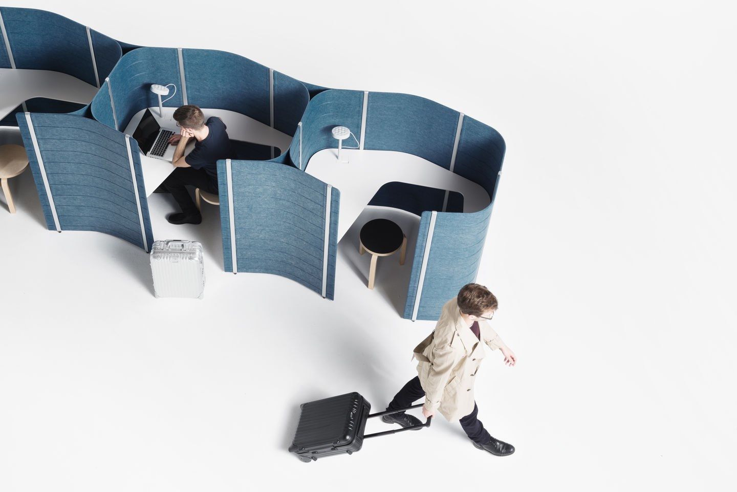 WORKBAYS FOCUS Acoustic fabric office booth By Vitra | design Ronan ...